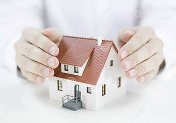 Protect Your House stock image. Image of coverage, hands - 15956029