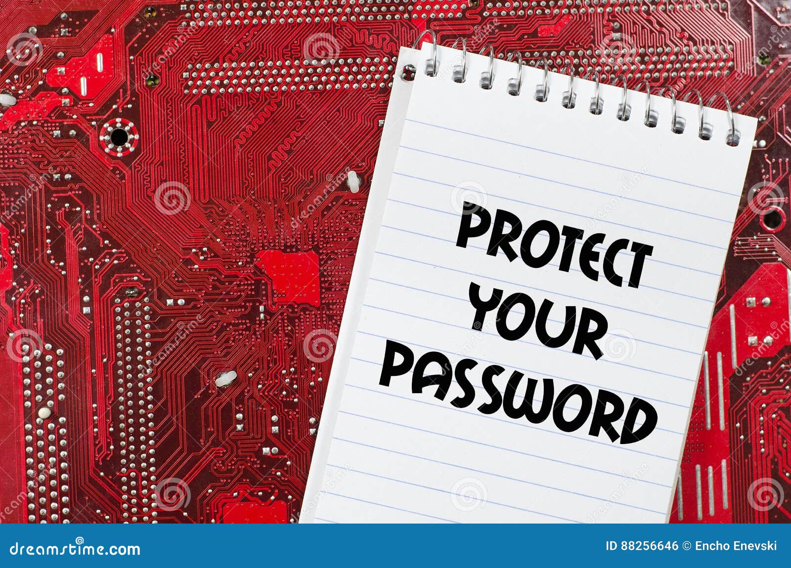 Protect Your Password Text Concept Stock Photo - Image of online ...