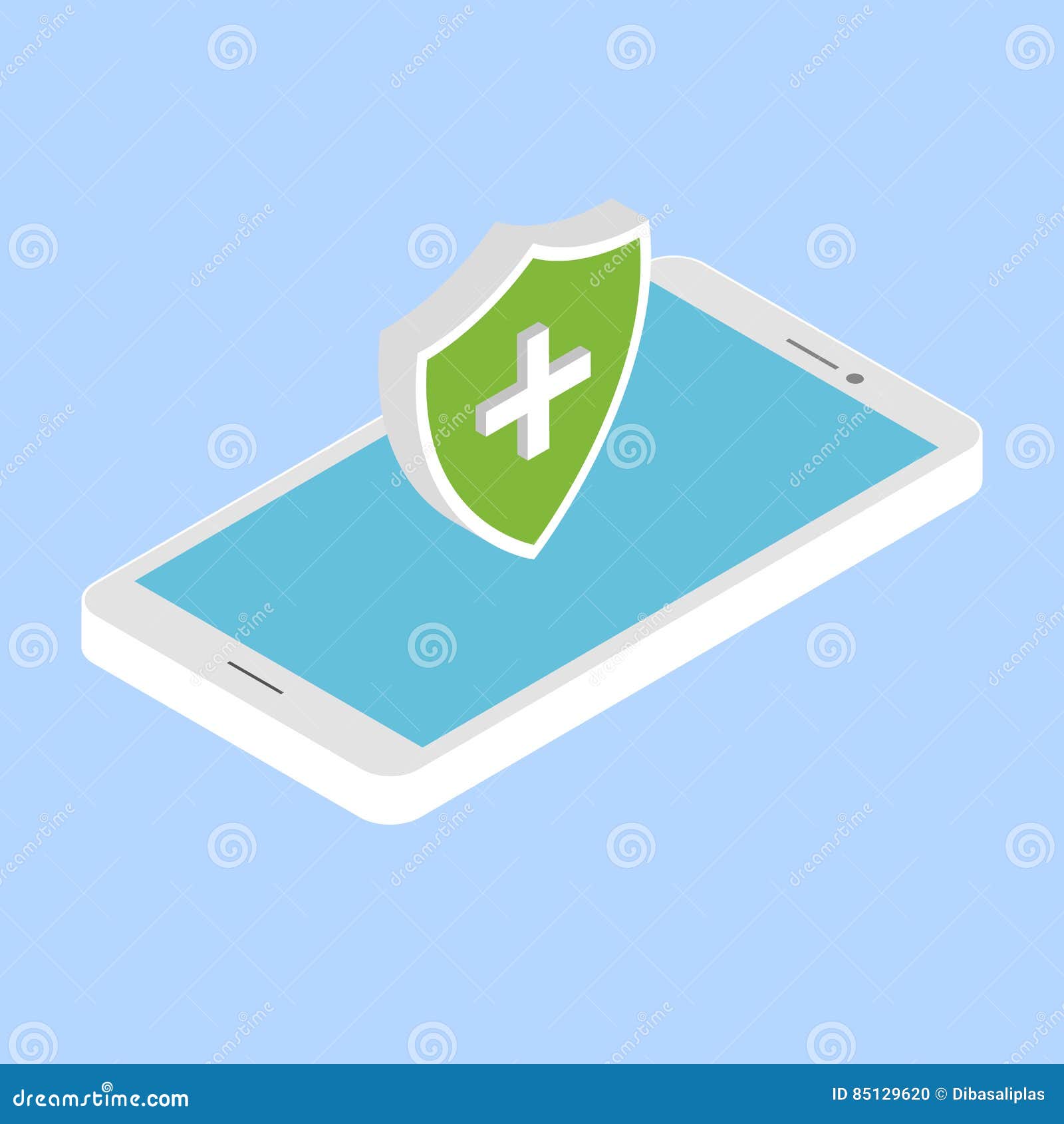 Protect Your Phone from Viruses. Stock Vector - Illustration of privacy ...