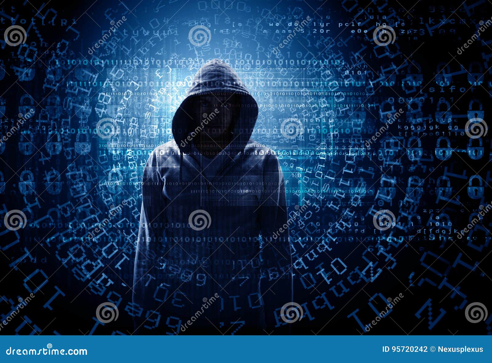 Protect your privacy stock photo. Image of face, figure - 95720242