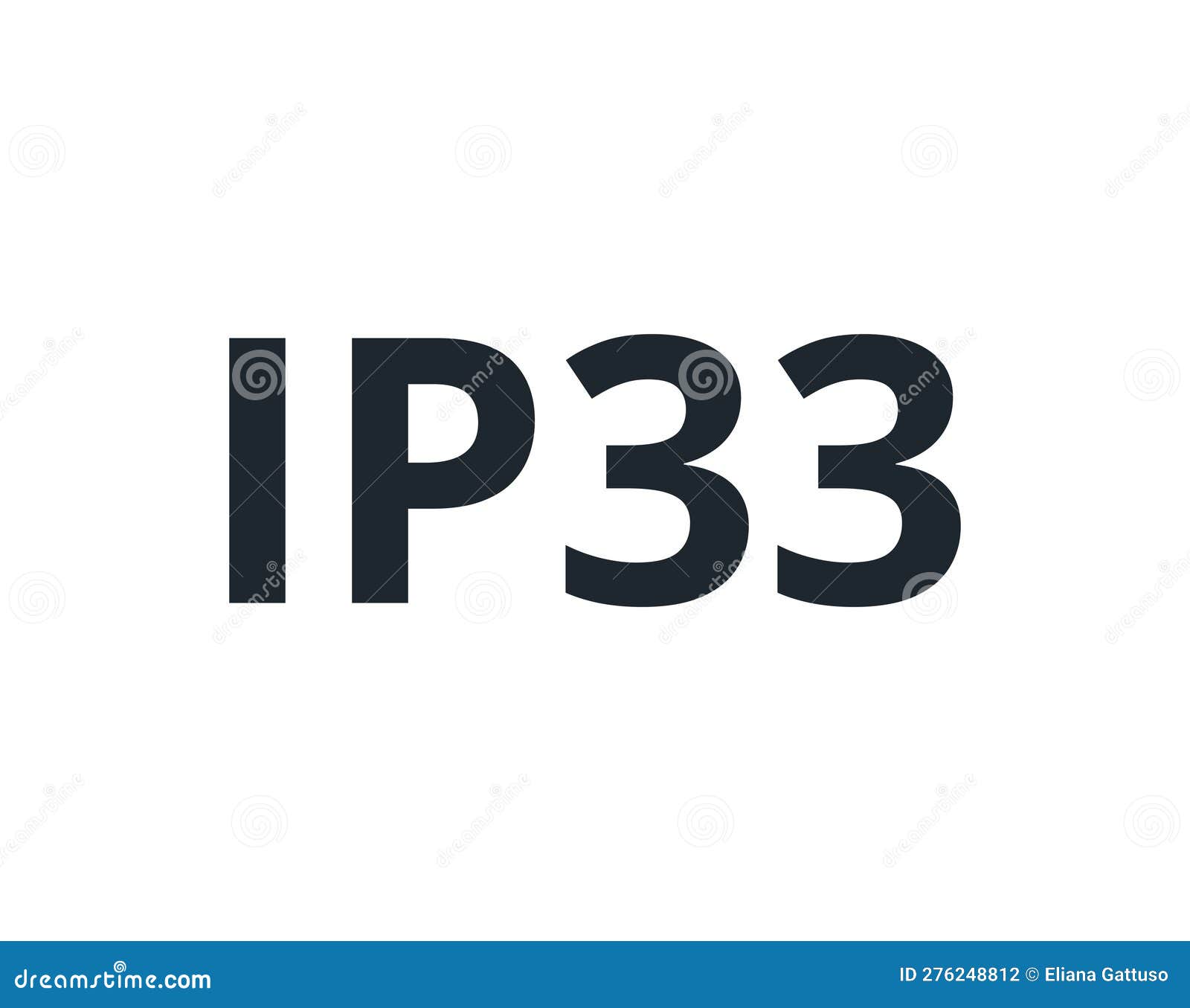 Protected Against Solid Foreign Objects IP33 Symbol. Vector ...