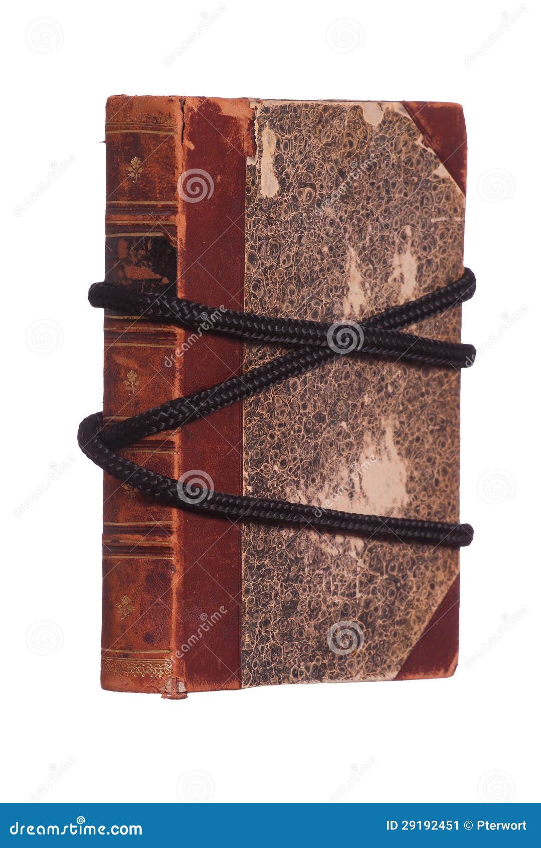 Protected Book with Black Rope Stock Image - Image of paper, ancient ...