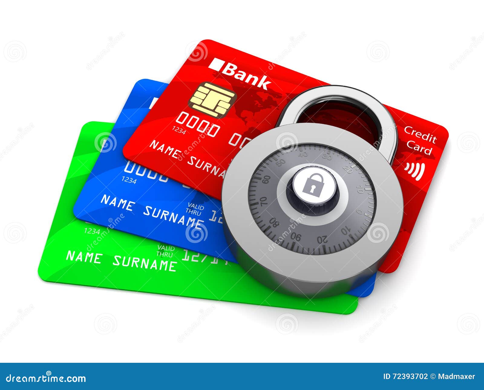 Protected cards stock illustration. Illustration of plastic - 72393702