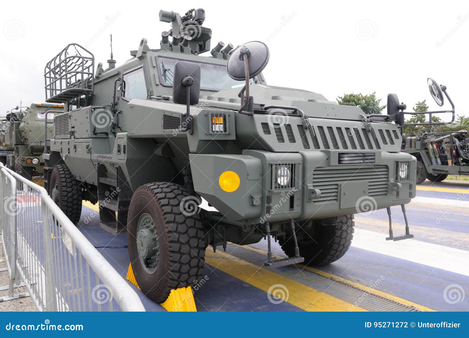Protected Combat Support Vehicle Stock Photo - Image of clearance ...