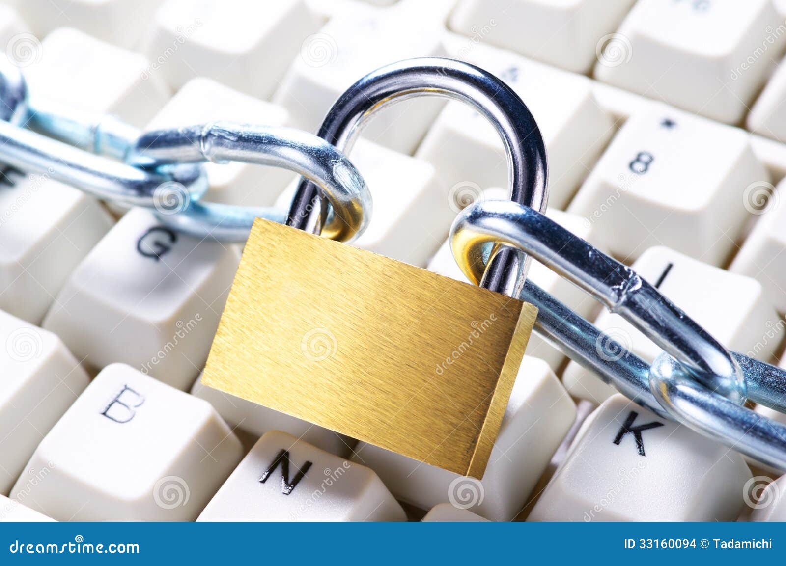 Protected computer. stock photo. Image of network, internet - 33160094