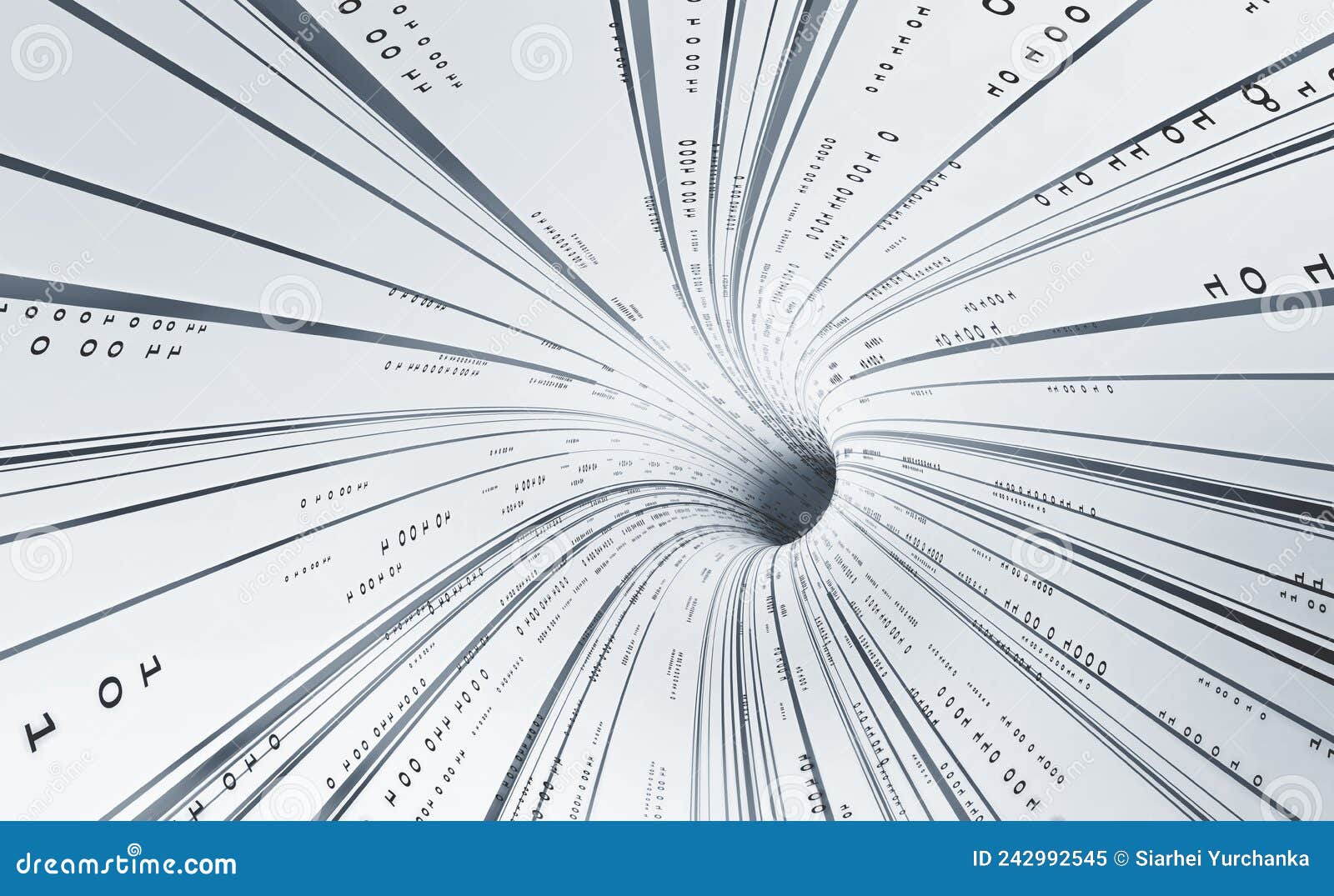 Protected Data. Vortex Data Flow Technology Stock Illustration ...