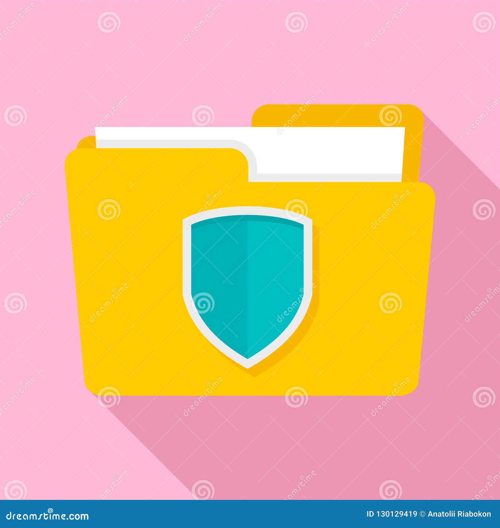 Protected Folder Icon, Simple Style Vector Illustration | CartoonDealer ... Protected Folder Icon, Simple Style Vector Illustration | CartoonDealer ...