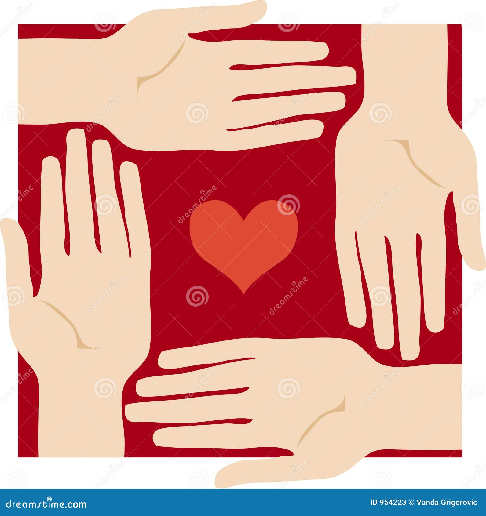 Protected heart stock illustration. Illustration of donor - 954223