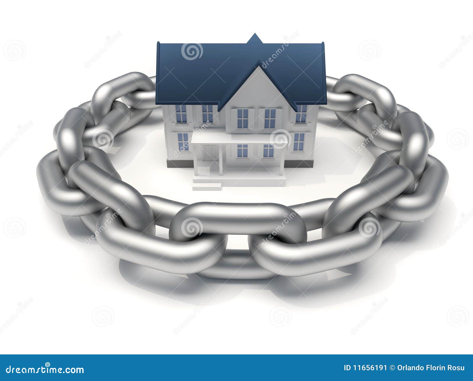 Protected house stock illustration. Illustration of guard - 11656191