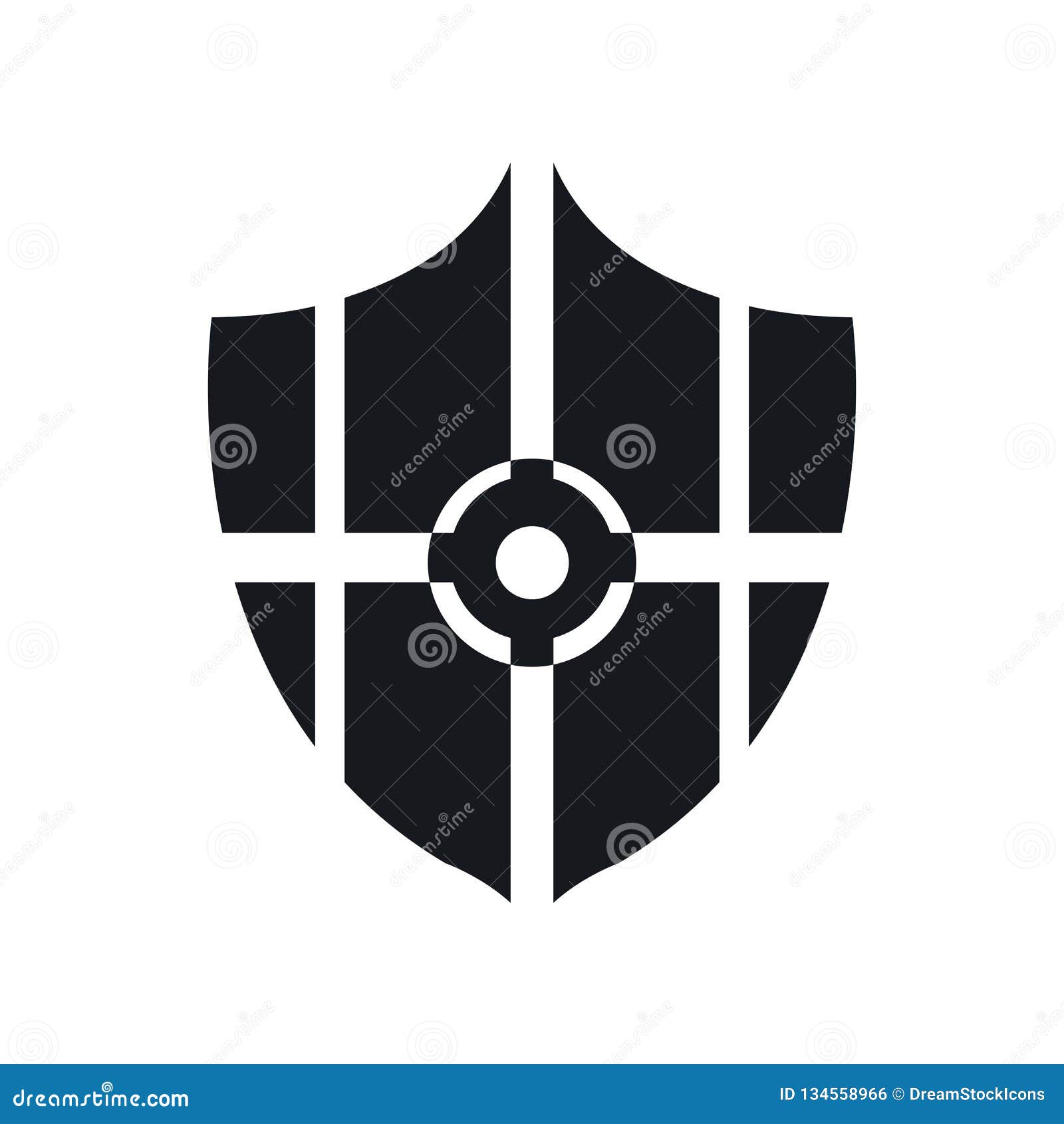 Protected Icon Vector Sign and Symbol Isolated on White Background ...