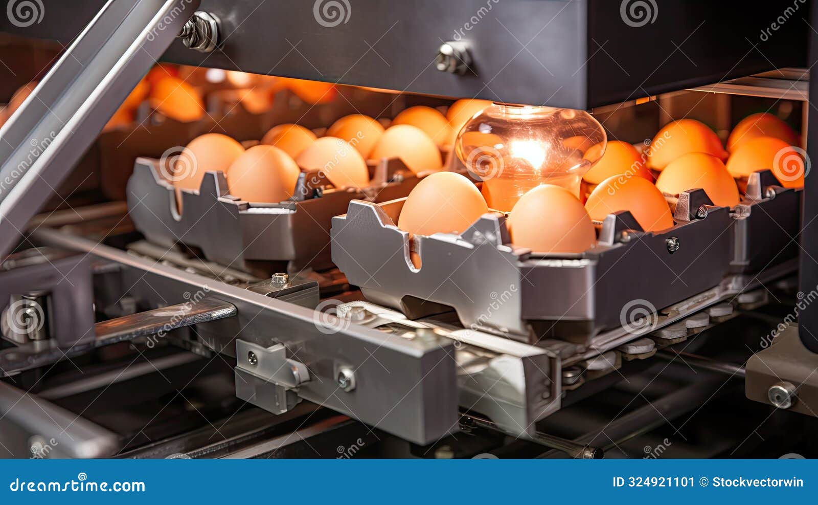 Protected Machine Eggs Production Stock Illustration - Illustration of ...