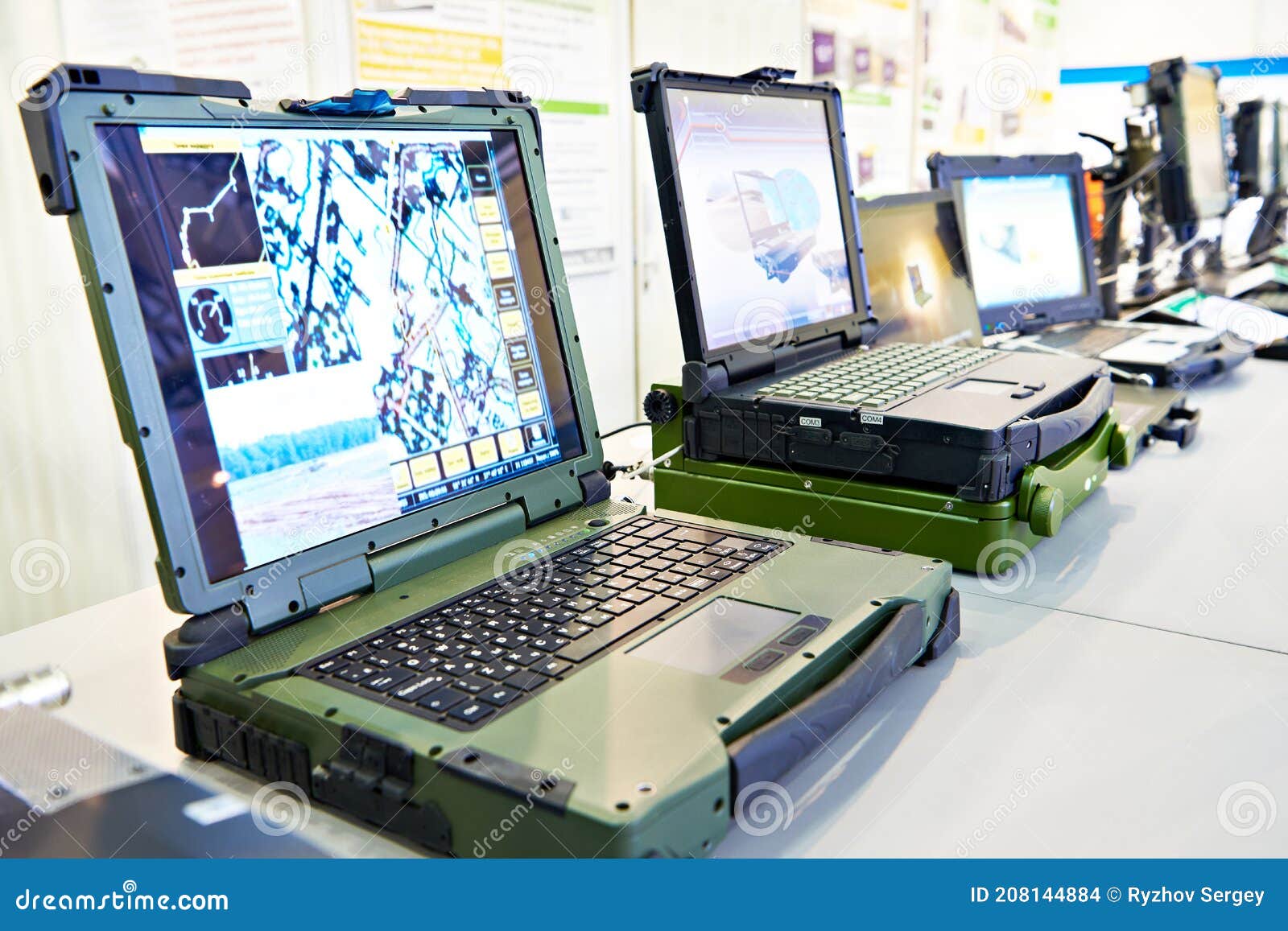 Rugged Industrial Computers and Laptops Stock Photo - Image of ...