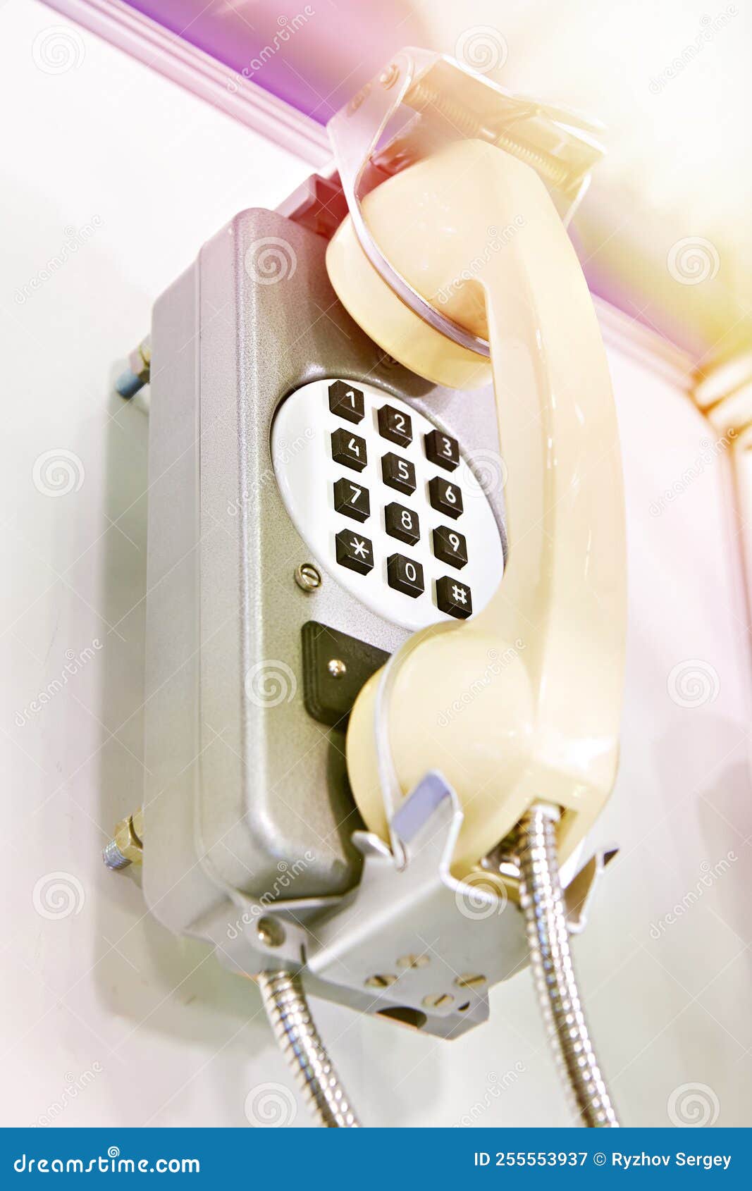 Protected Military and Industrial Telephone Stock Image - Image of ...