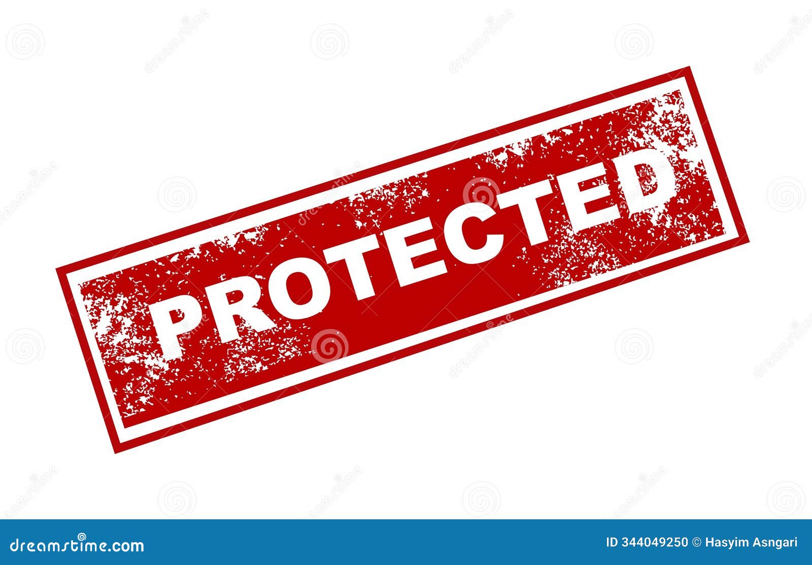 PROTECTED Red Rubber Stamp Vintage Vector Illustration Stock ...