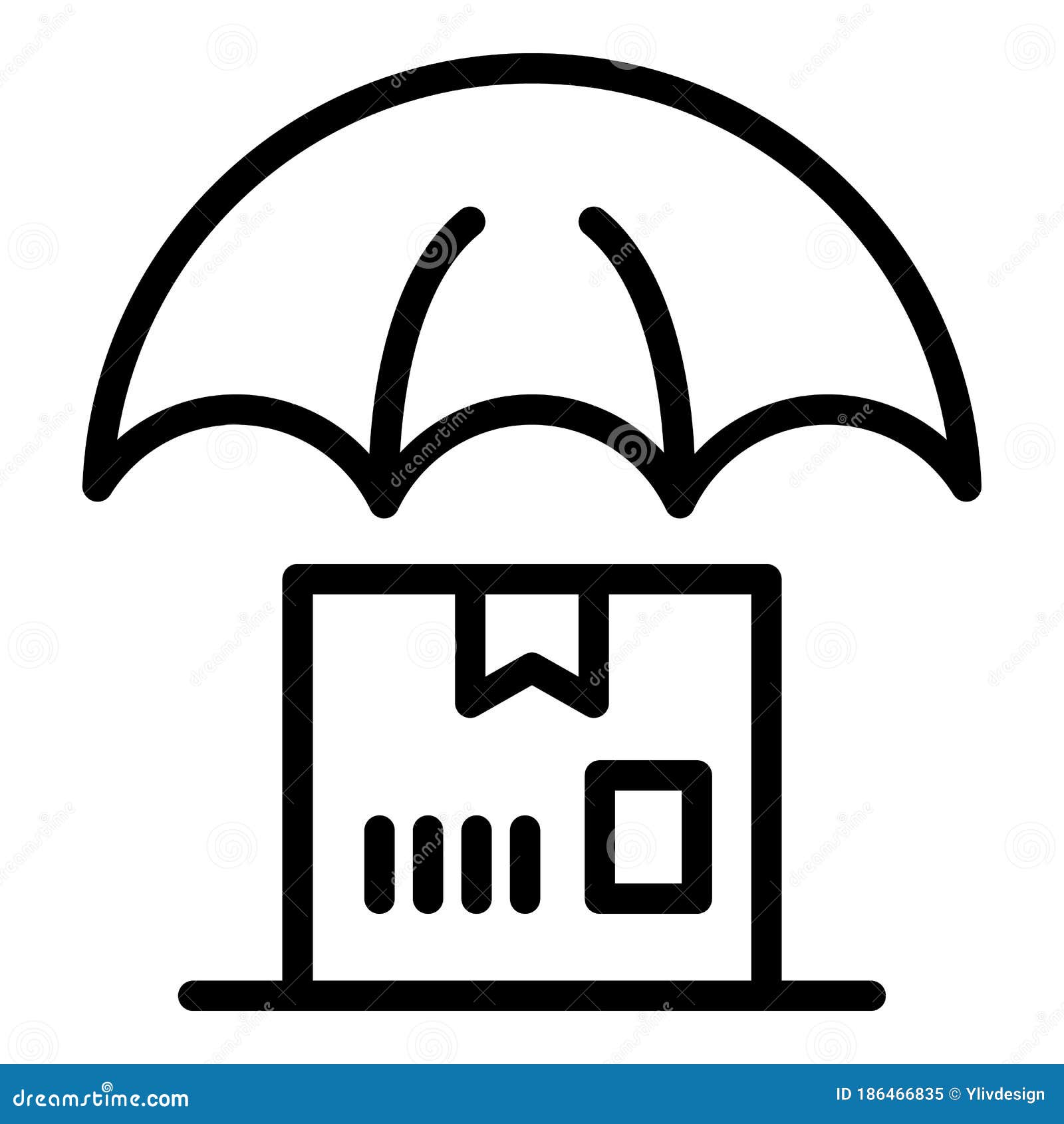 Protected Sales Icon, Outline Style Stock Vector - Illustration of ...