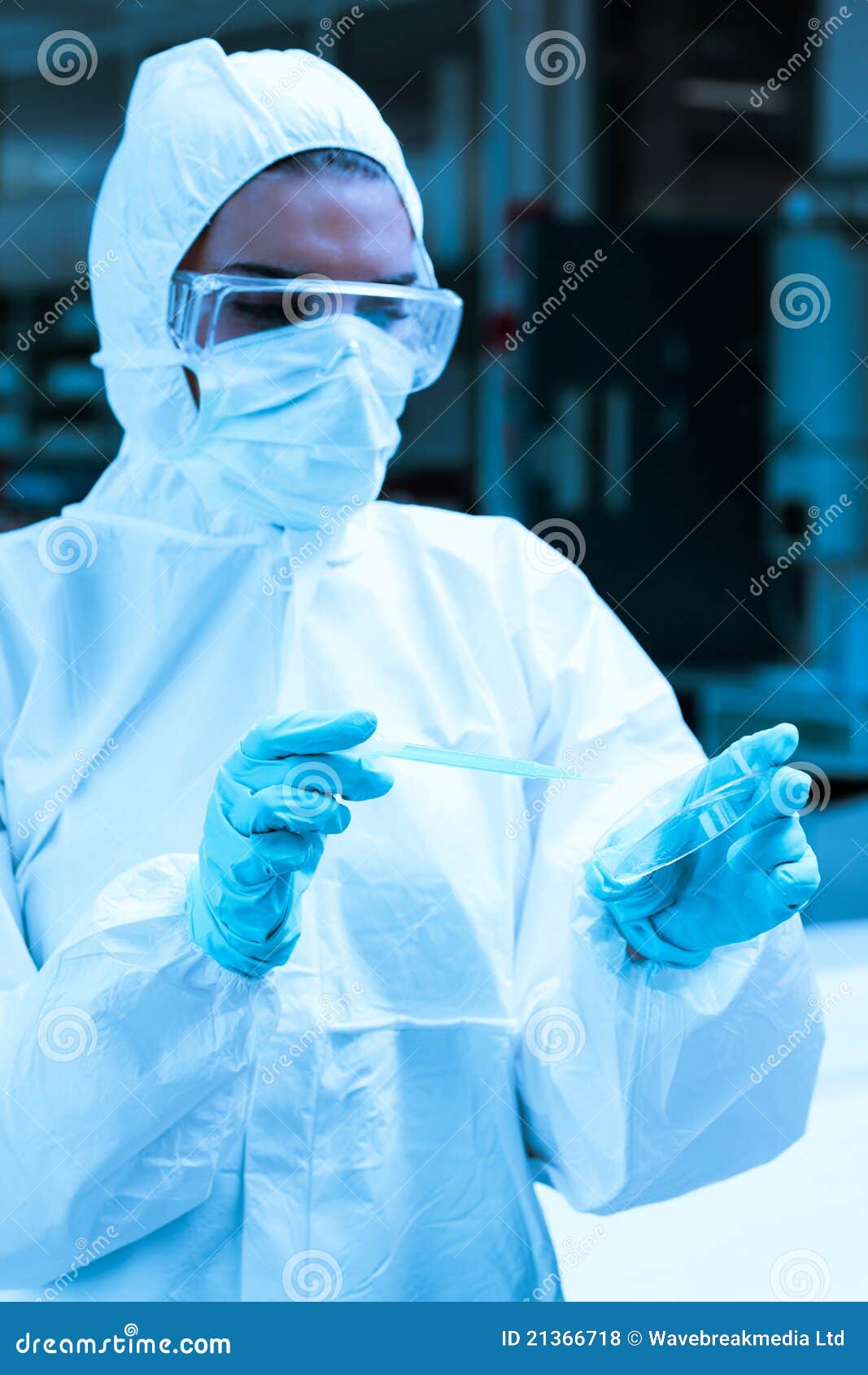 Protected Scientist Dropping Dangerous Liquid Stock Photo - Image of ...