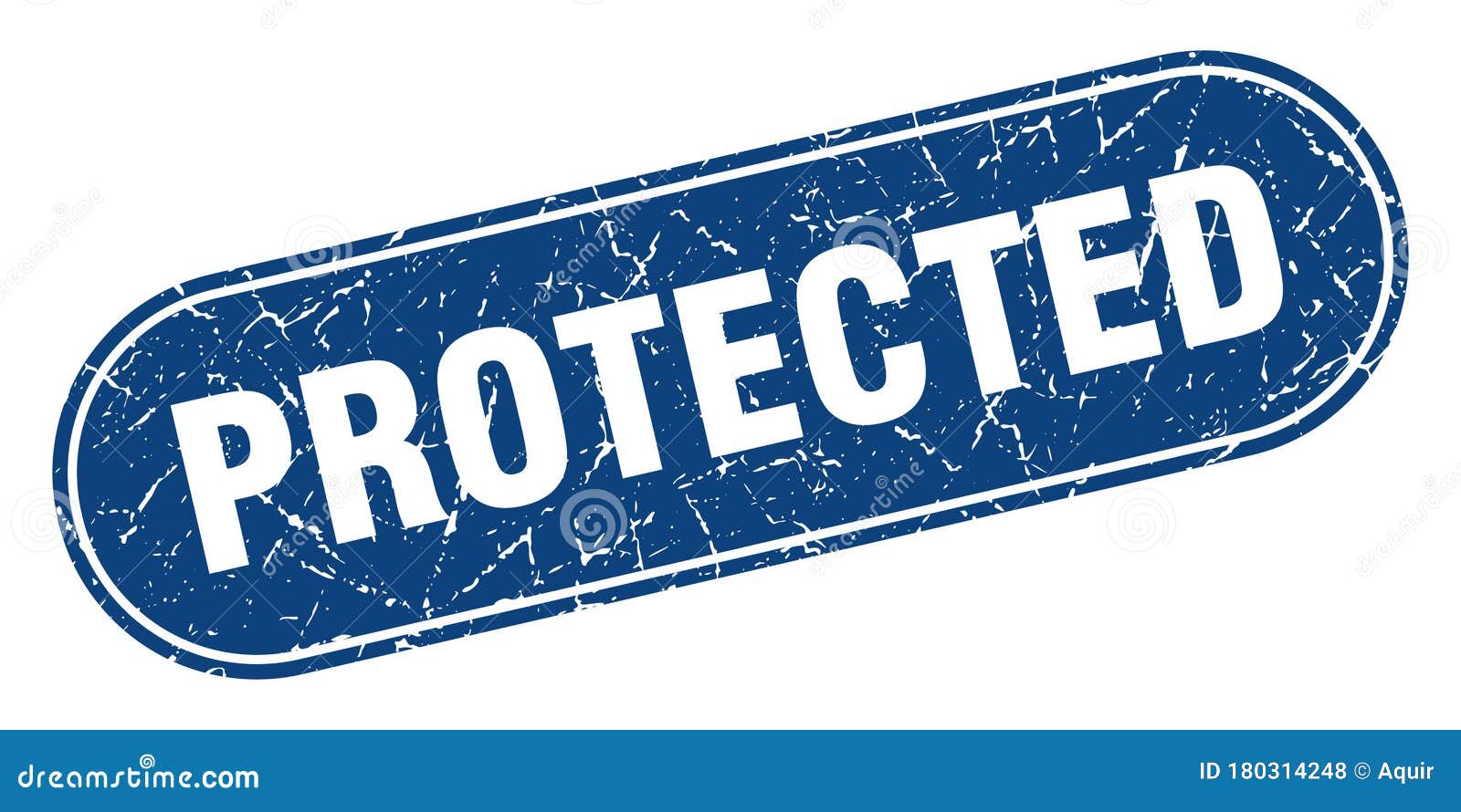 Protected Sign. Protected Grunge Stamp Stock Vector - Illustration of ...