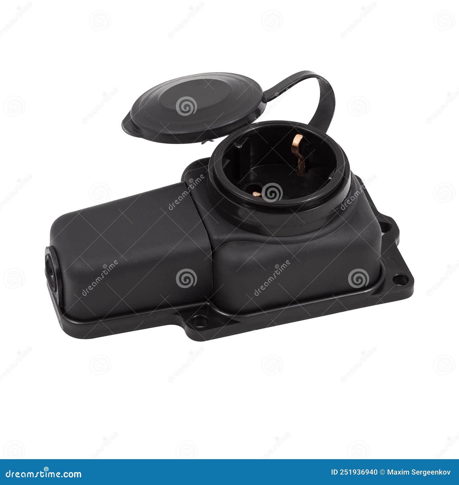 Protected socket isolated stock photo. Image of guardian - 251936940