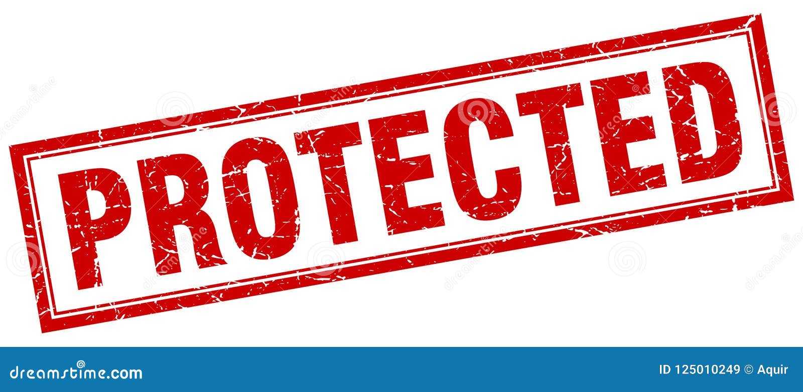 Protected stamp stock vector. Illustration of background - 125010249