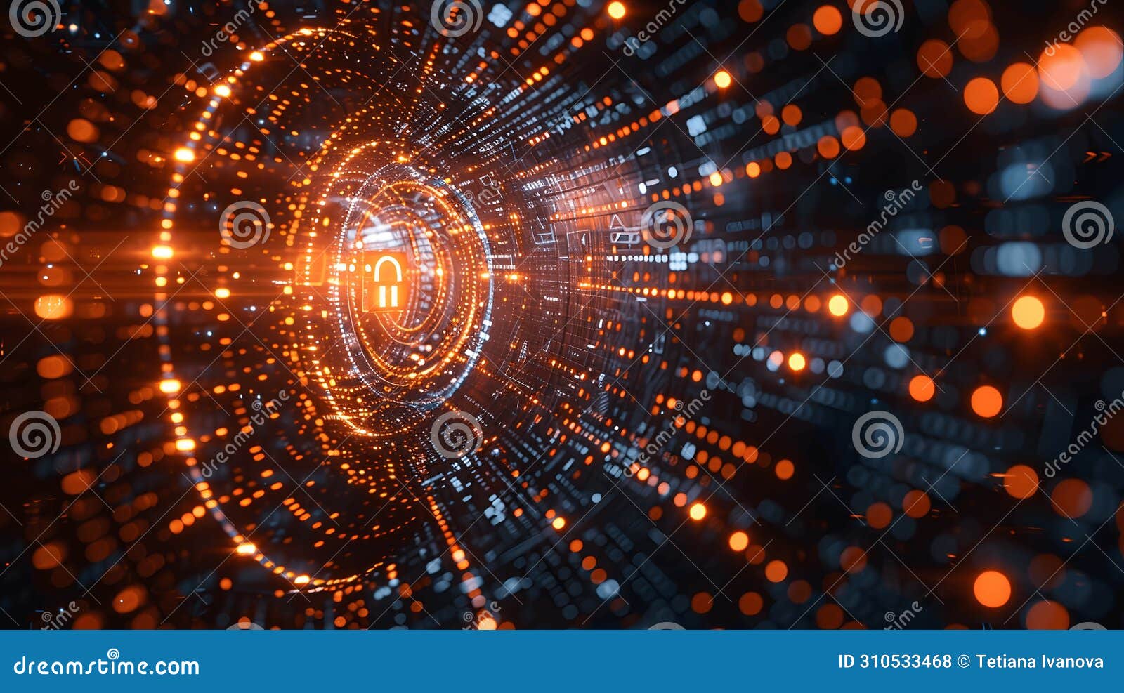 Protecting Codes With Cybersecurity Locks Stock Illustration Illustration Of Encryption