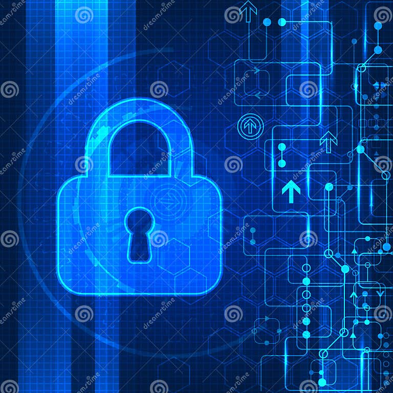 Protecting Digital Encoding. Stock Vector - Illustration of safe, concept: 59706242