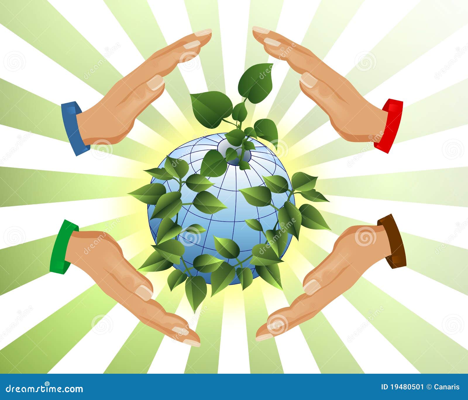 Protecting the Earth, Cdr Vector Stock Vector - Illustration of protect ...