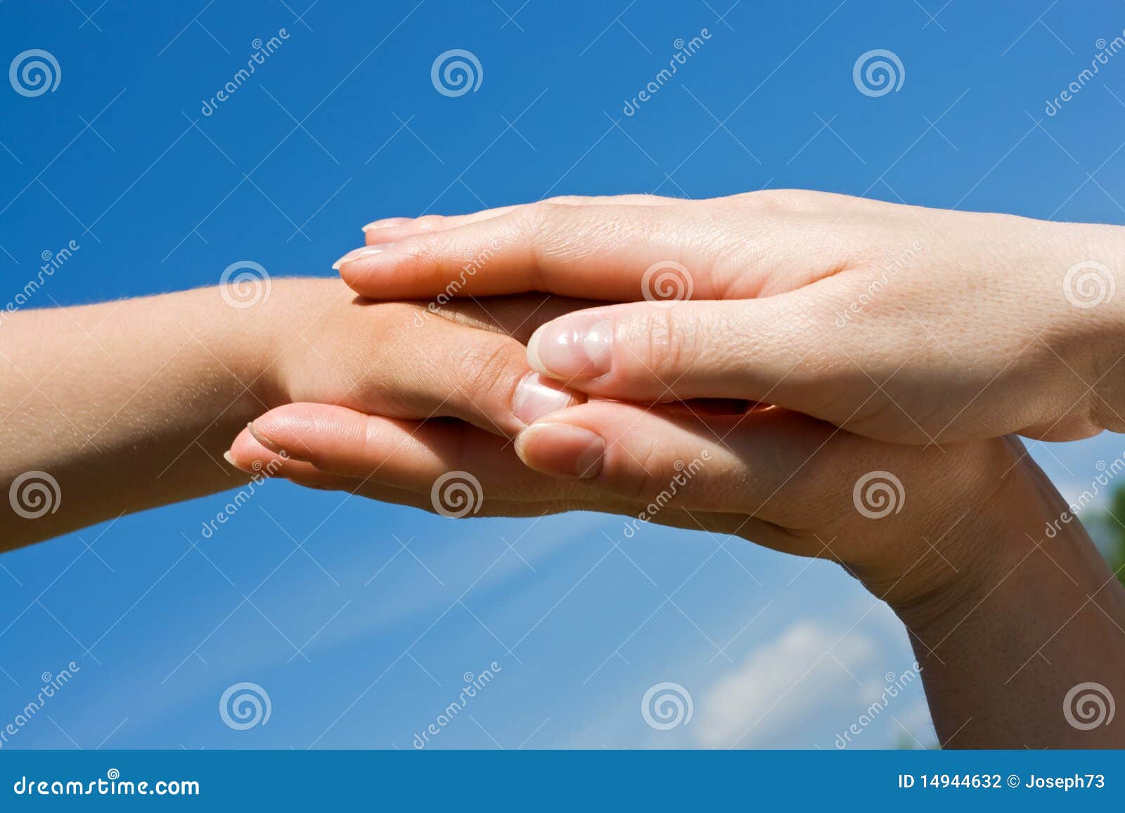 Protecting hands stock photo. Image of holding, female - 14944632