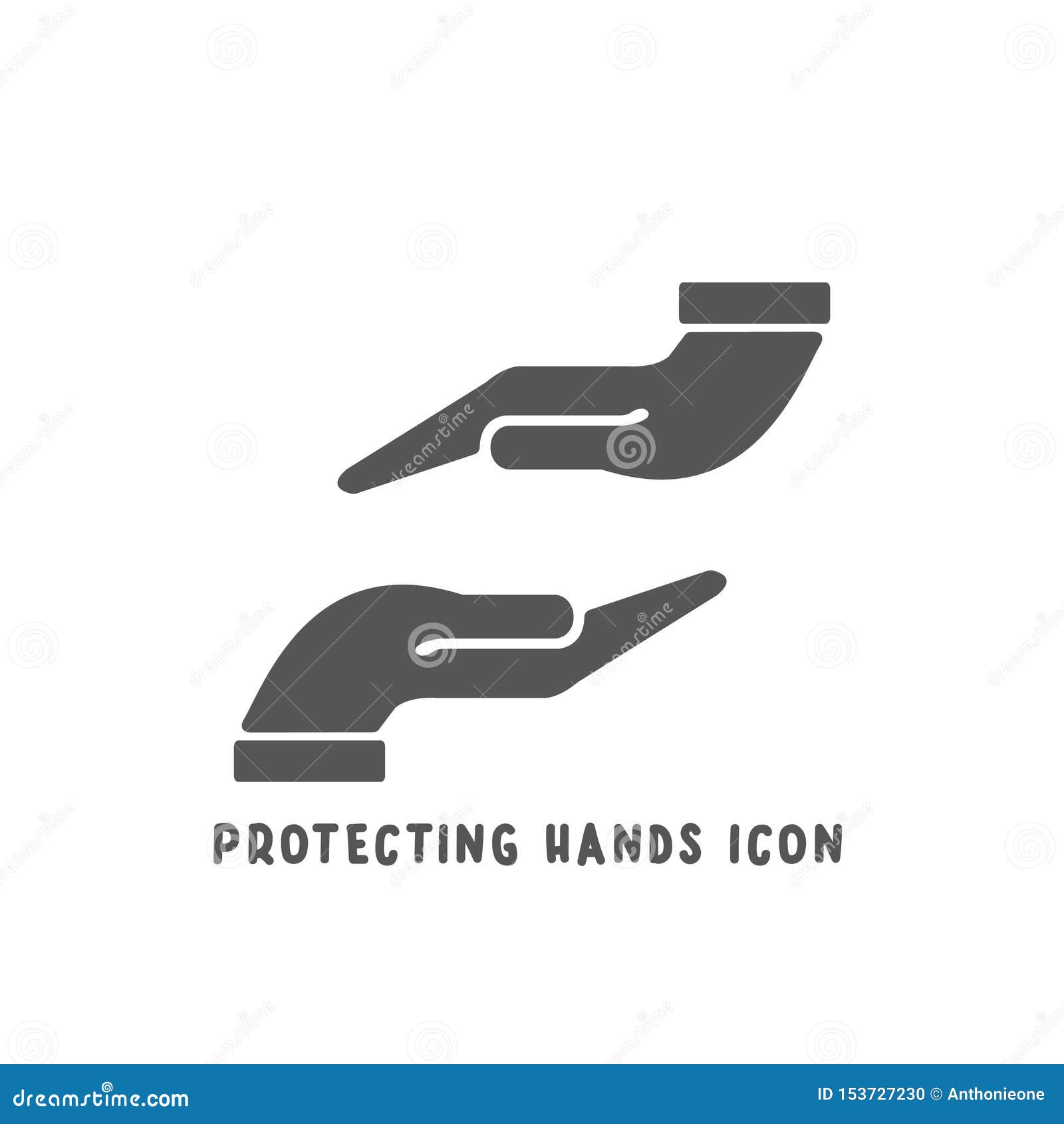 Protecting Hands Icon Simple Flat Style Vector Illustration Stock ...