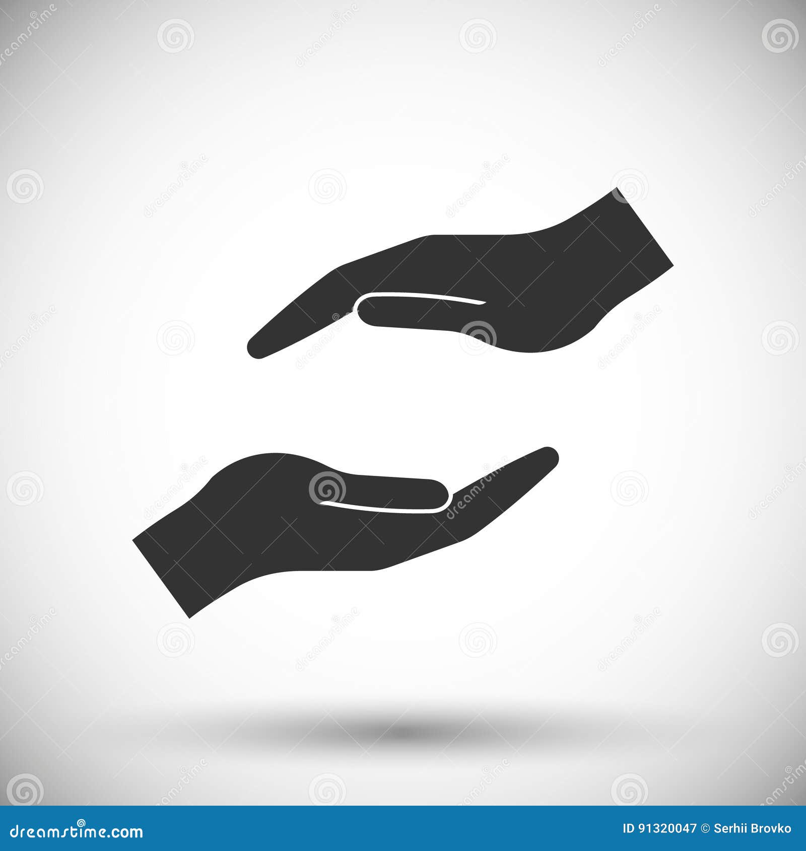 Protecting Hands Of Care, Tender And Defending Human Hands Vector ...