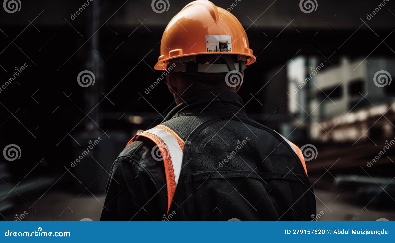 Protecting Our Workforce, Construction Worker with Safety Hat Stock ...