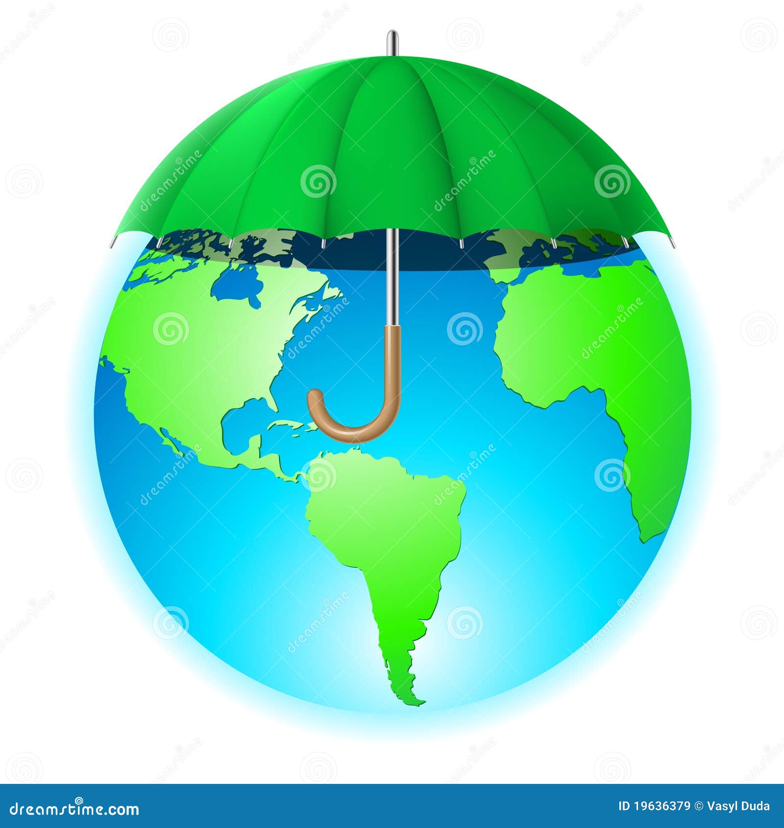 Protecting the planet. stock vector. Illustration of environment - 19636379