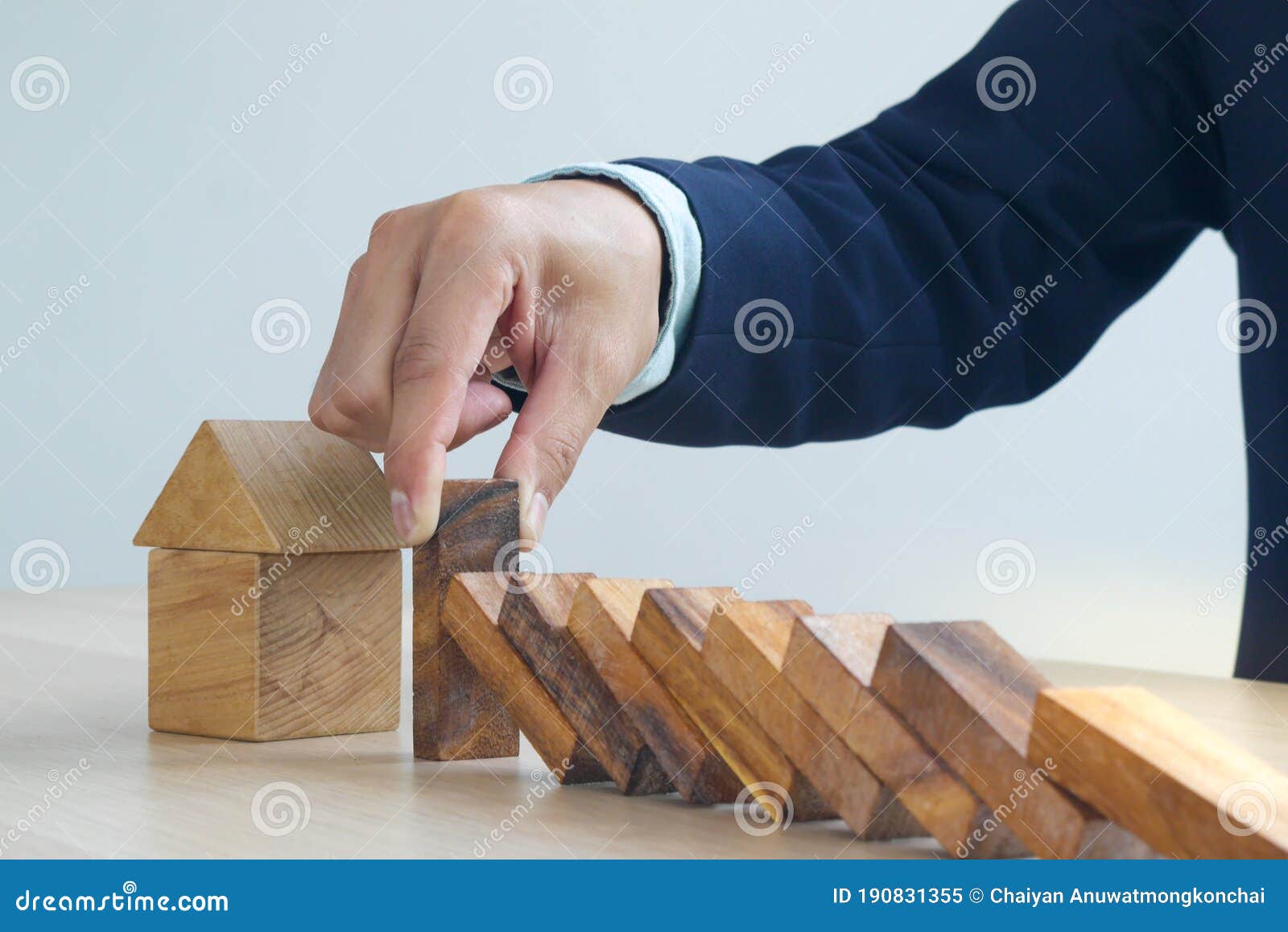 Protection Against Danger To the Home. Home Accident Insurance Concept ...