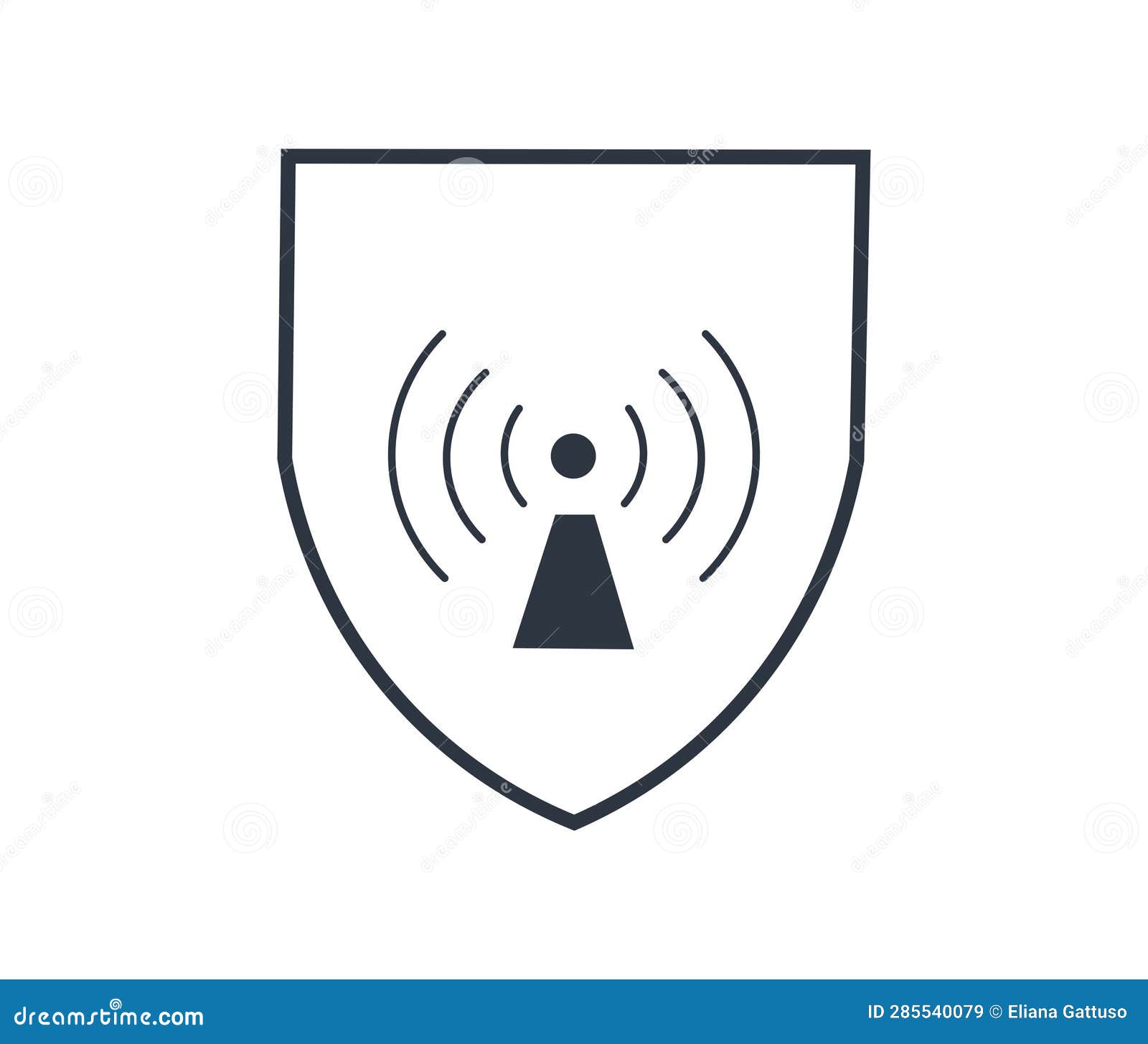 Protection Against Electromagnetic Fields Symbol Stock Vector ...