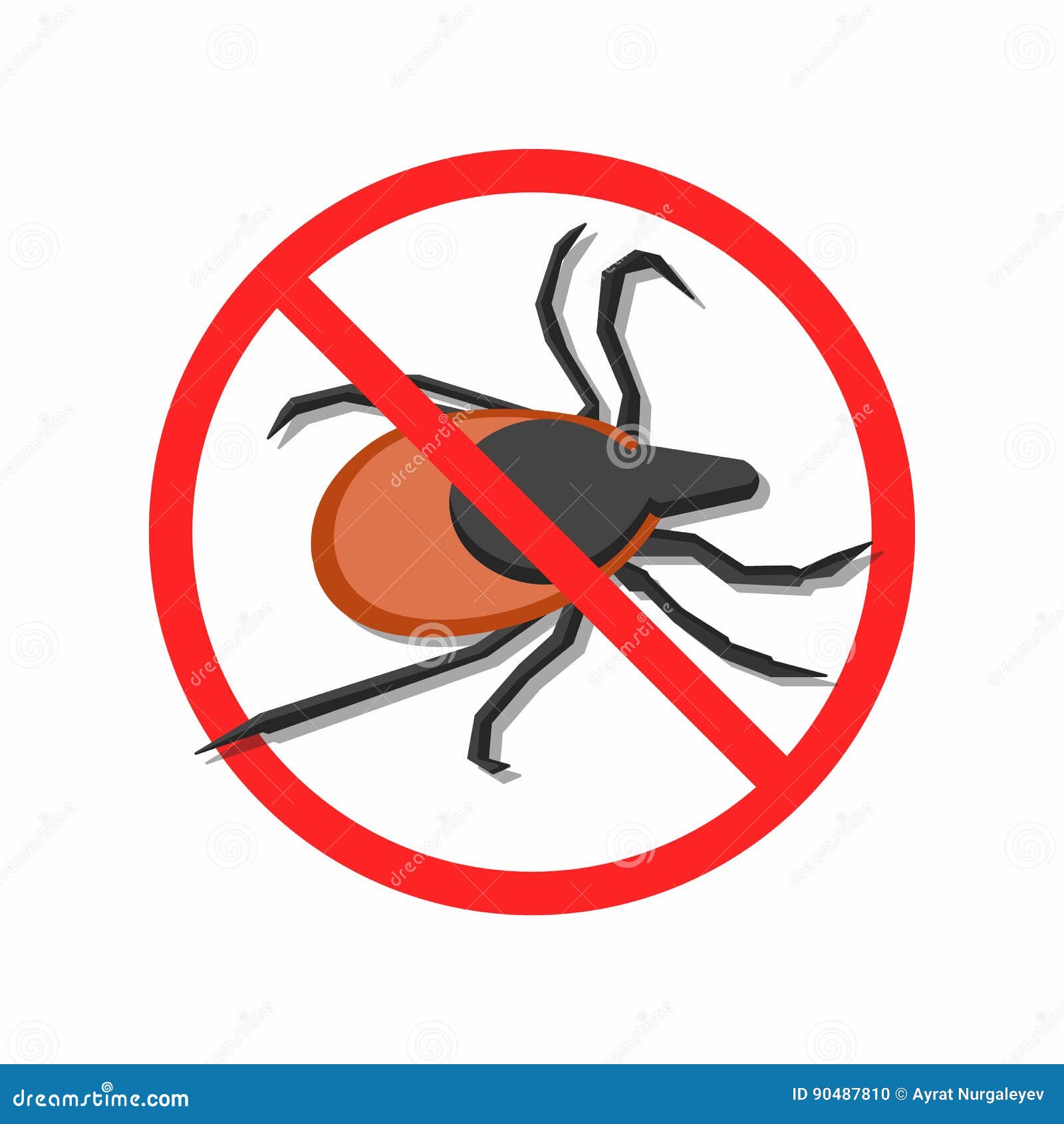 The Protection Against Mites Stock Vector - Illustration of spider ...