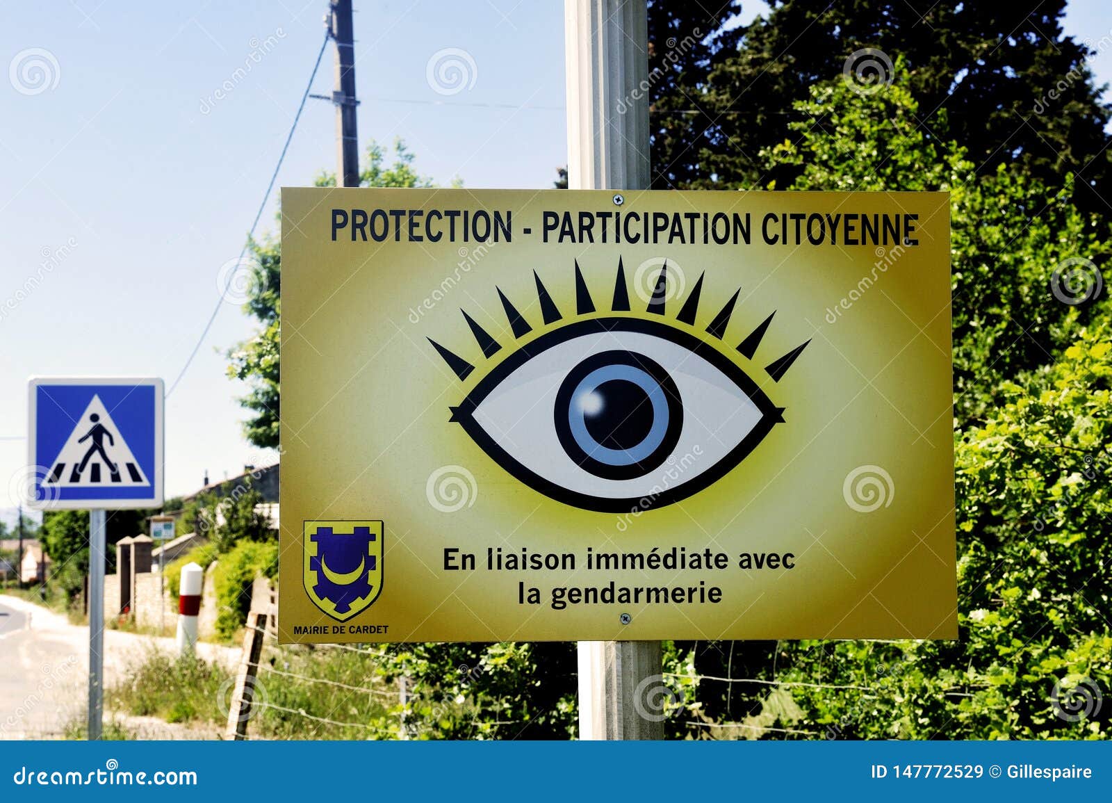 Protection Against Theft by Alert Stock Image - Image of property ...