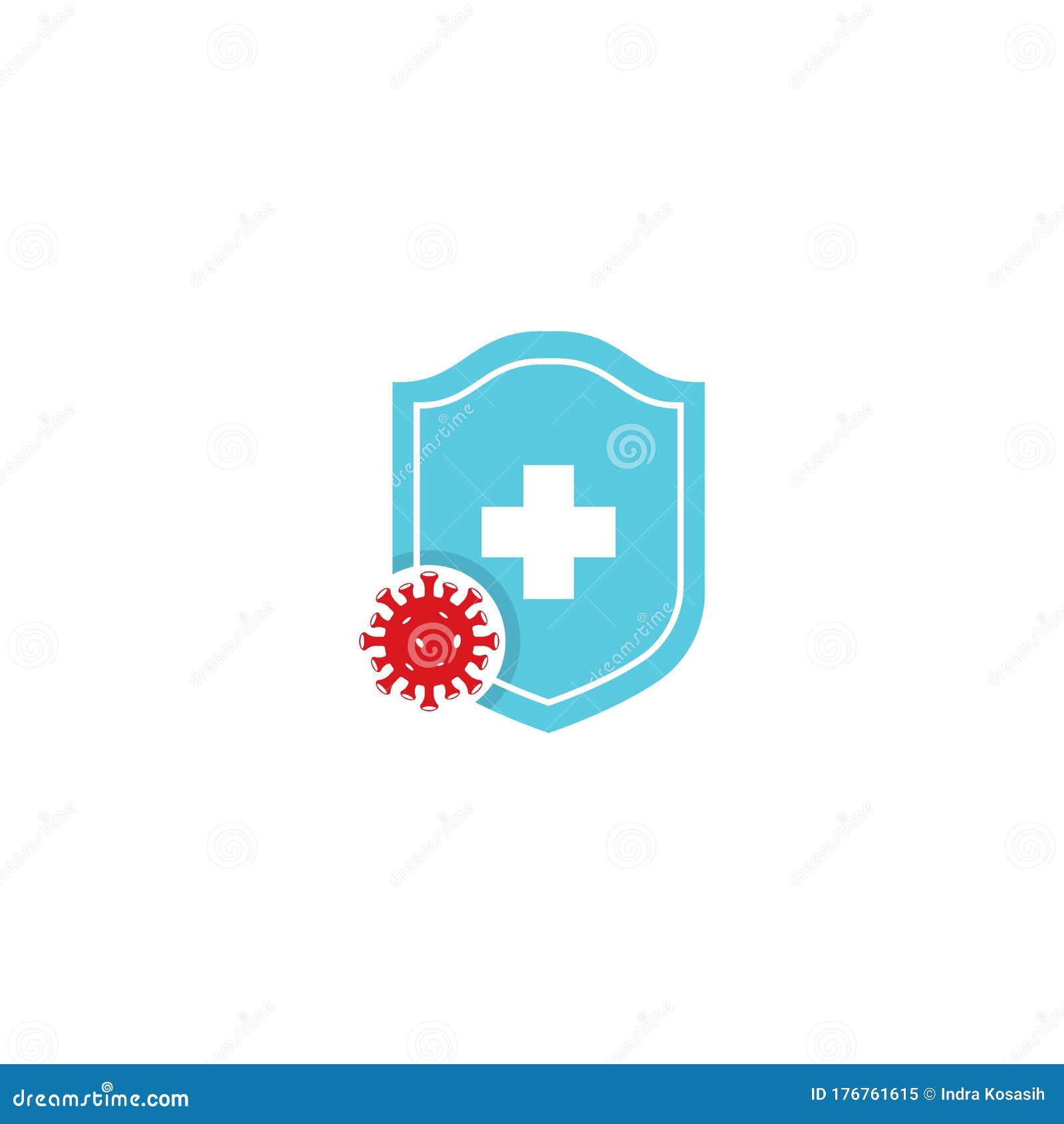 Protection Against Virus Logo Vector Stock Illustration - Illustration ...