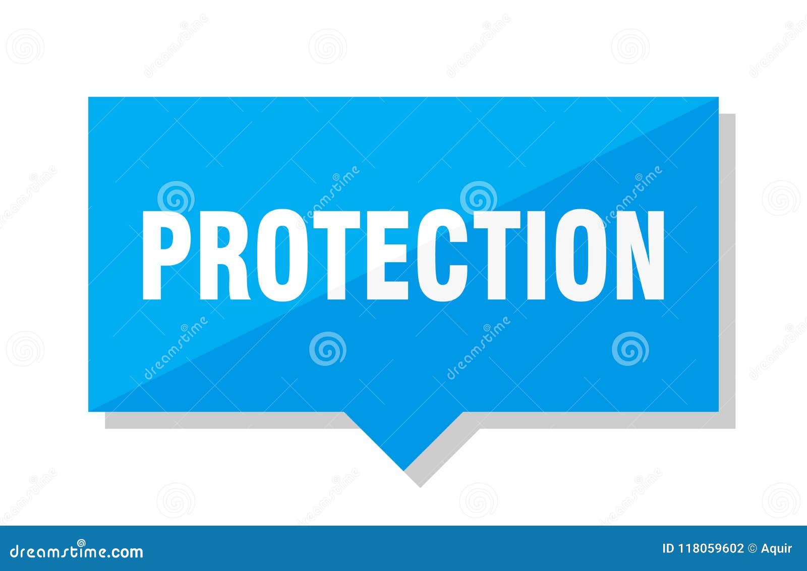 Protection price tag stock vector. Illustration of background - 118059602