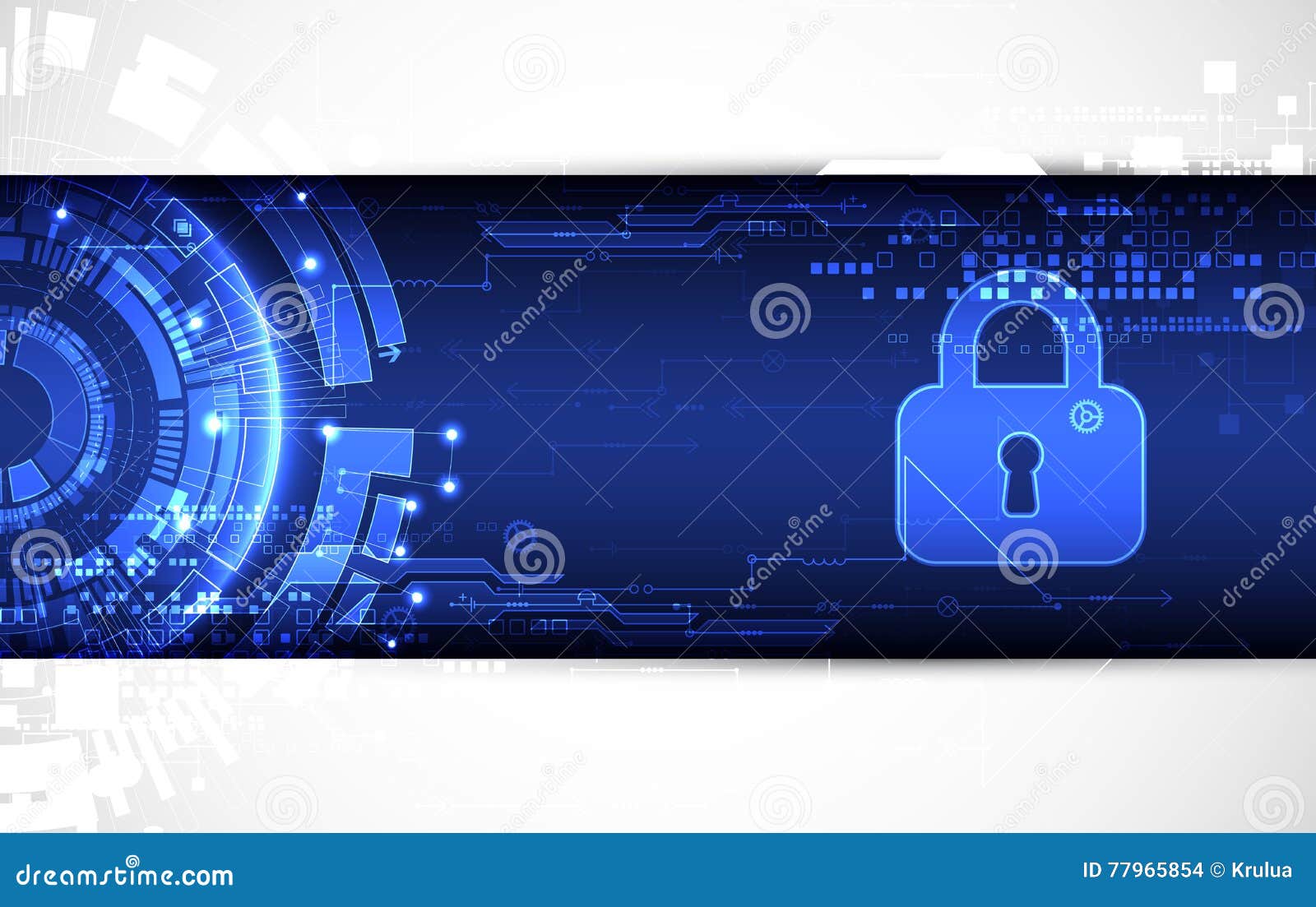 Protection Concept of Digital and Technological. Stock Vector ...