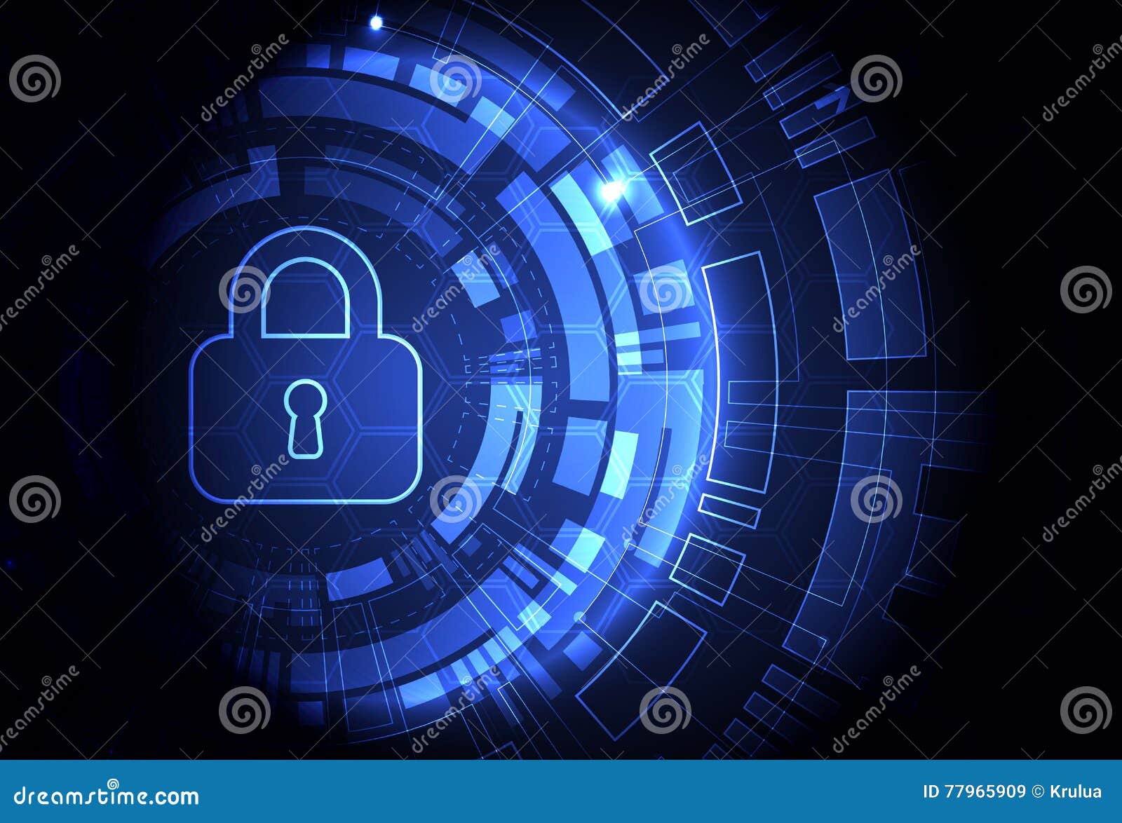 Protection Concept of Digital and Technological. Stock Vector ...