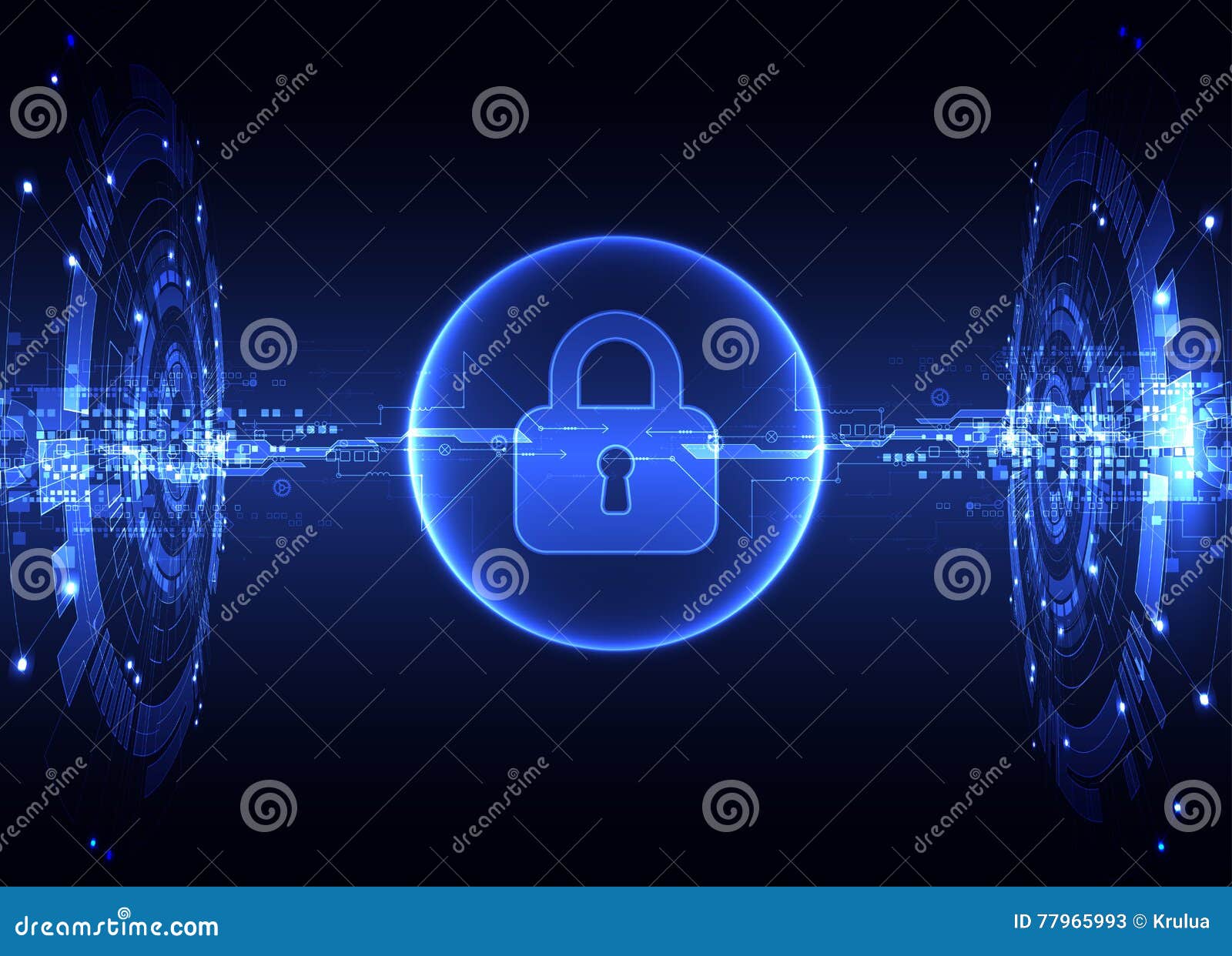 Protection Concept of Digital and Technological. Stock Vector ...