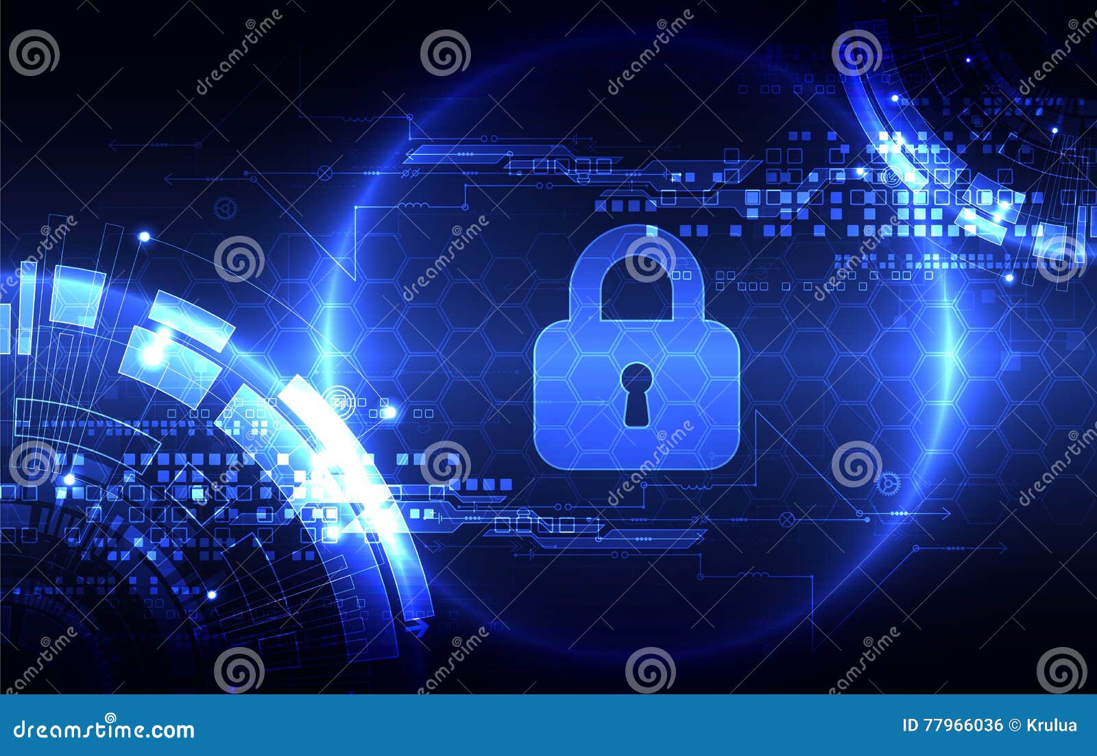 Protection Concept of Digital and Technological. Stock Vector ...