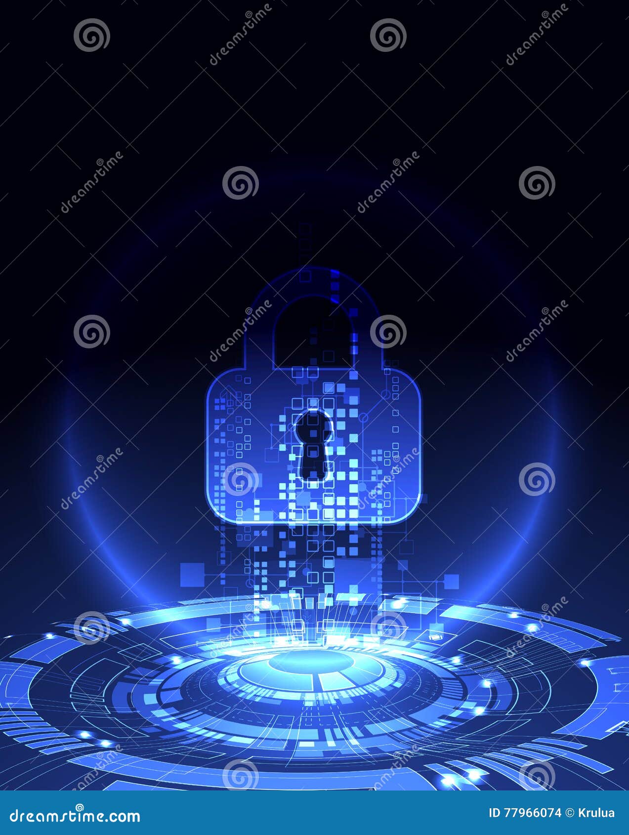 Protection Concept of Digital and Technological. Stock Vector ...