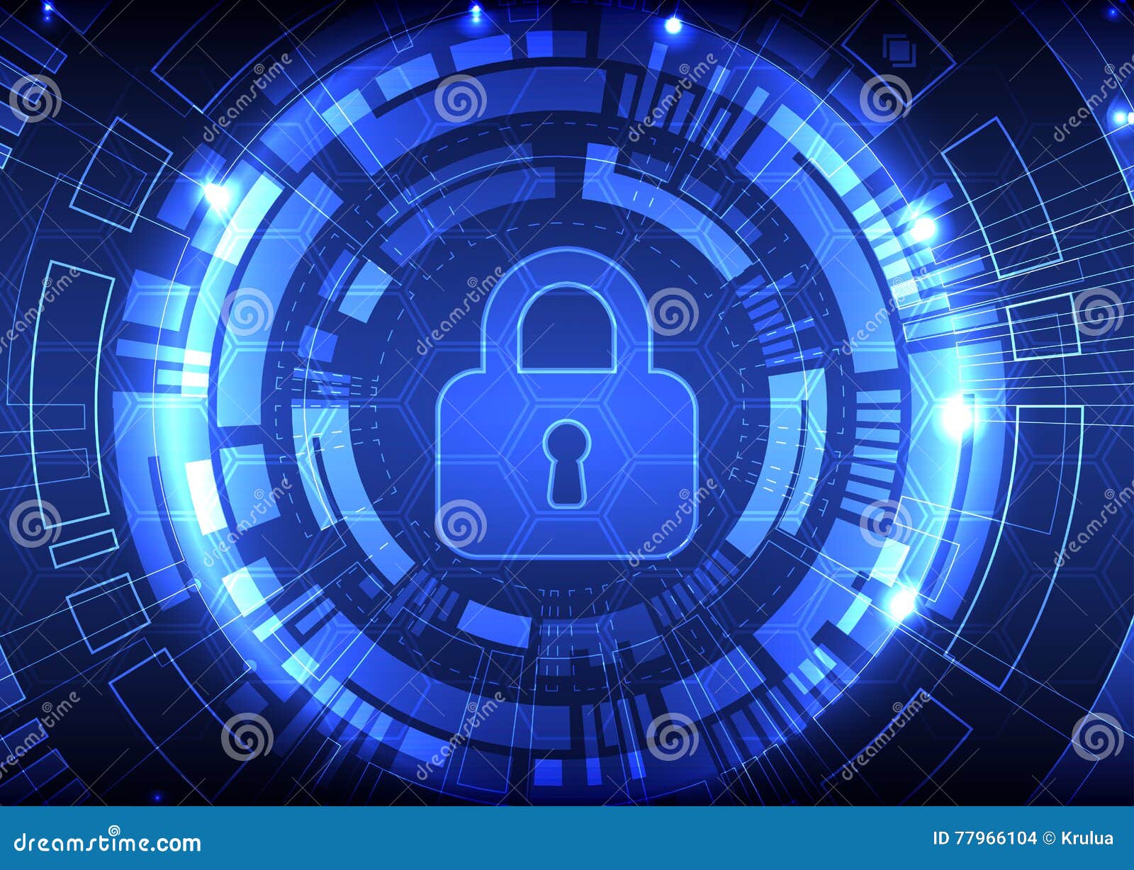 Protection Concept of Digital and Technological. Stock Vector ...