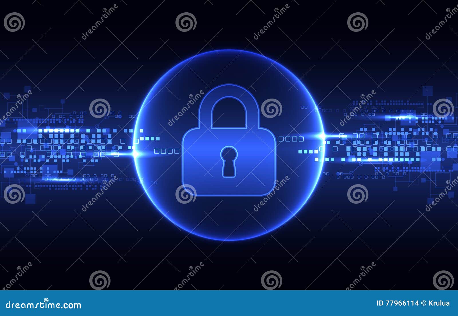 Protection Concept of Digital and Technological. Stock Vector ...