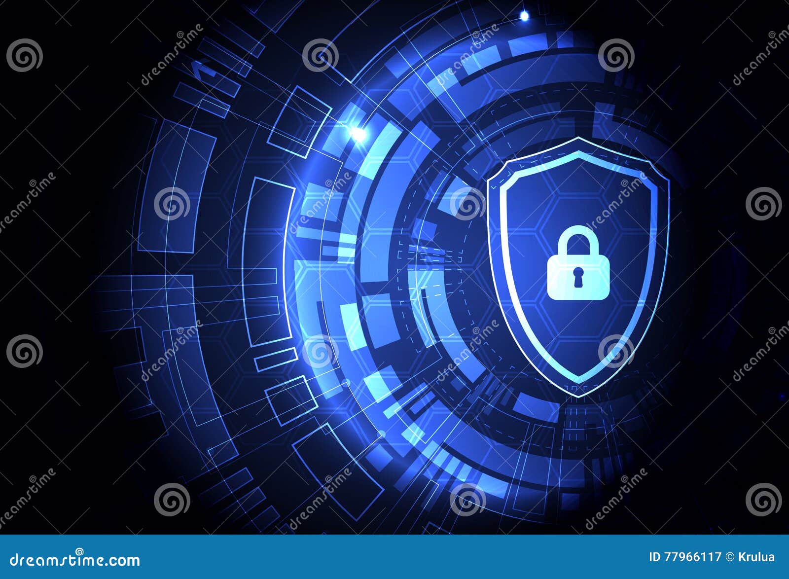 Protection Concept of Digital and Technological. Stock Vector ...