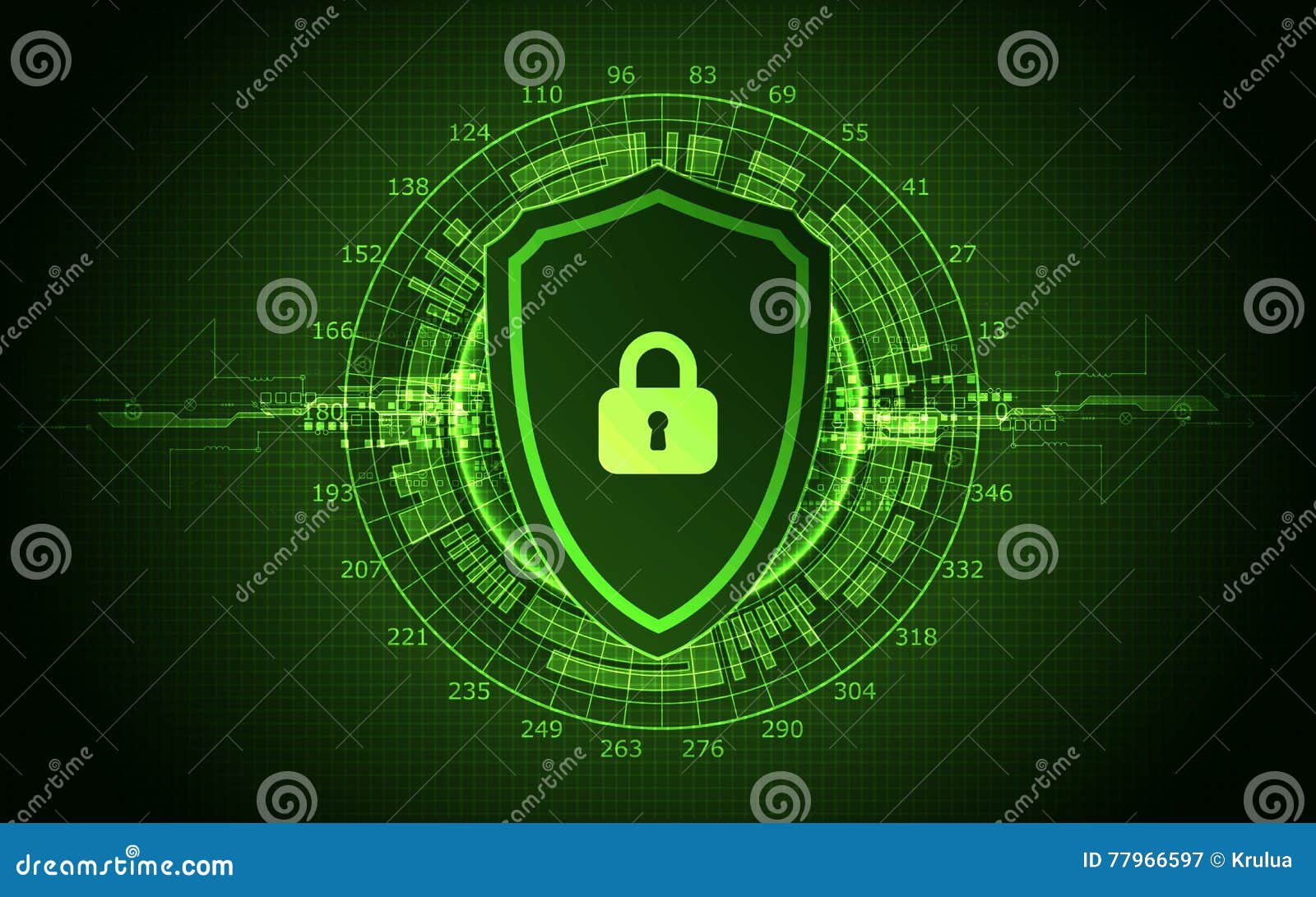 Protection Concept of Digital and Technological. Stock Vector ...