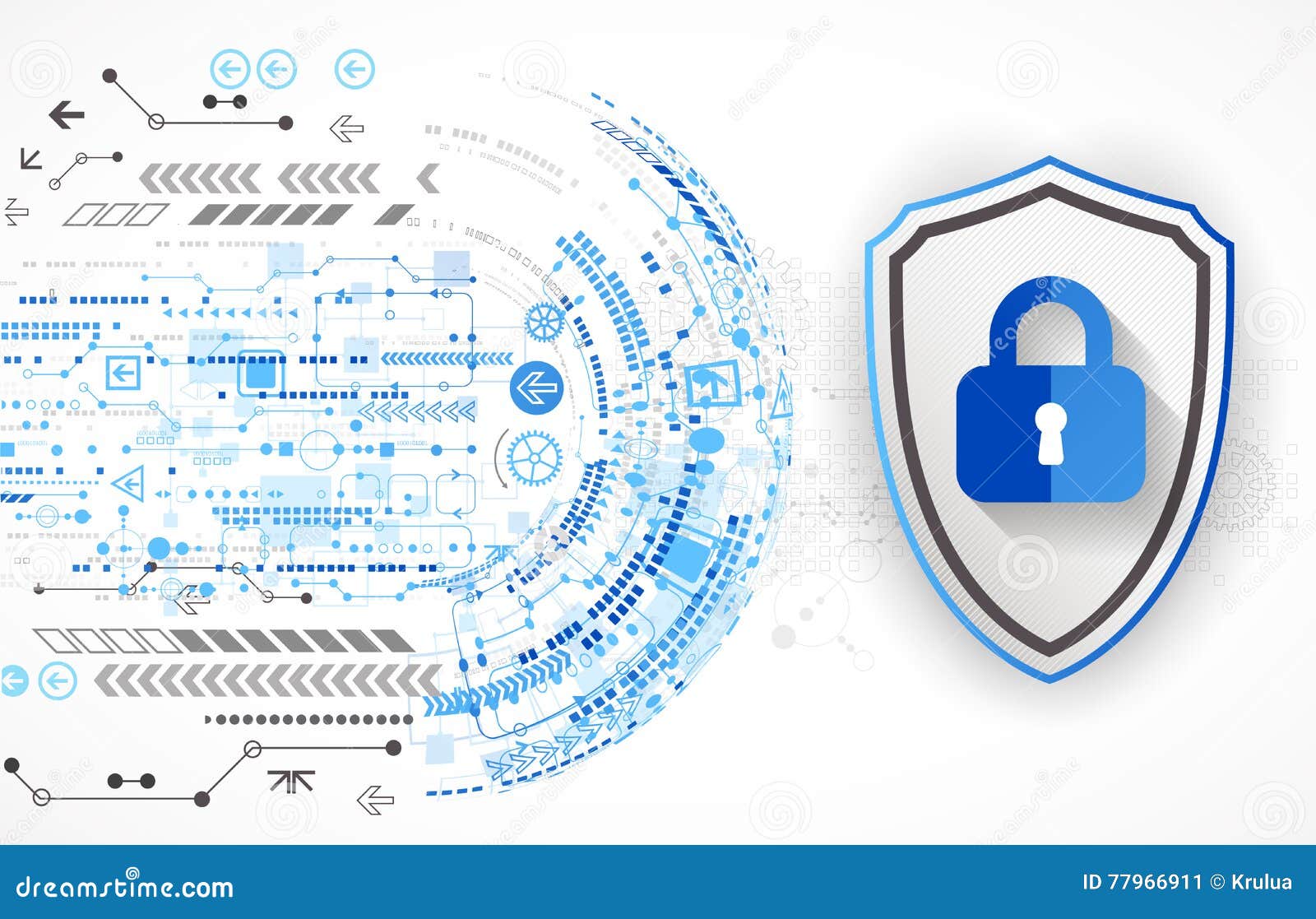 Protection Concept of Digital and Technological. Stock Vector ...