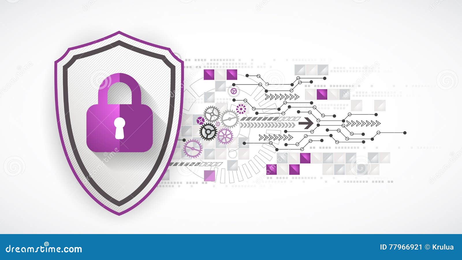 Protection Concept of Digital and Technological. Stock Vector ...