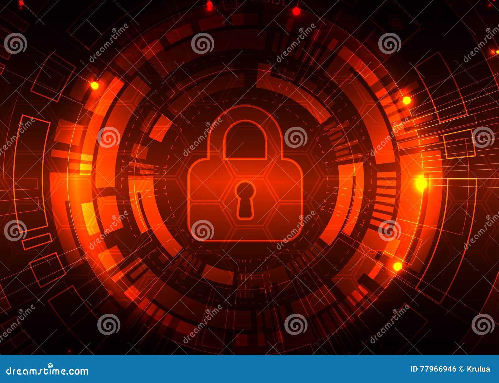 Protection Concept of Digital and Technological. Stock Vector ...