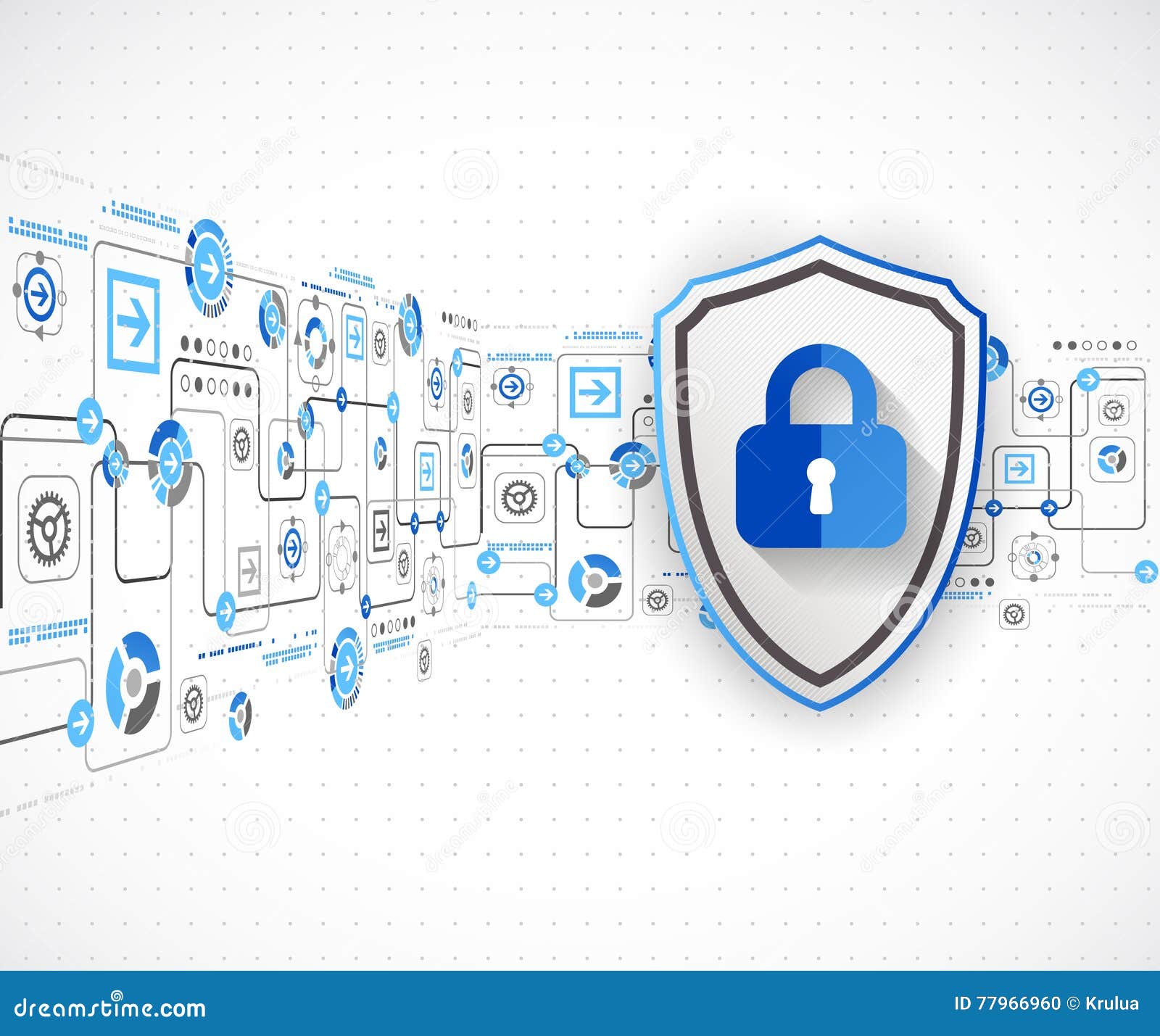 Protection Concept of Digital and Technological. Stock Vector ...